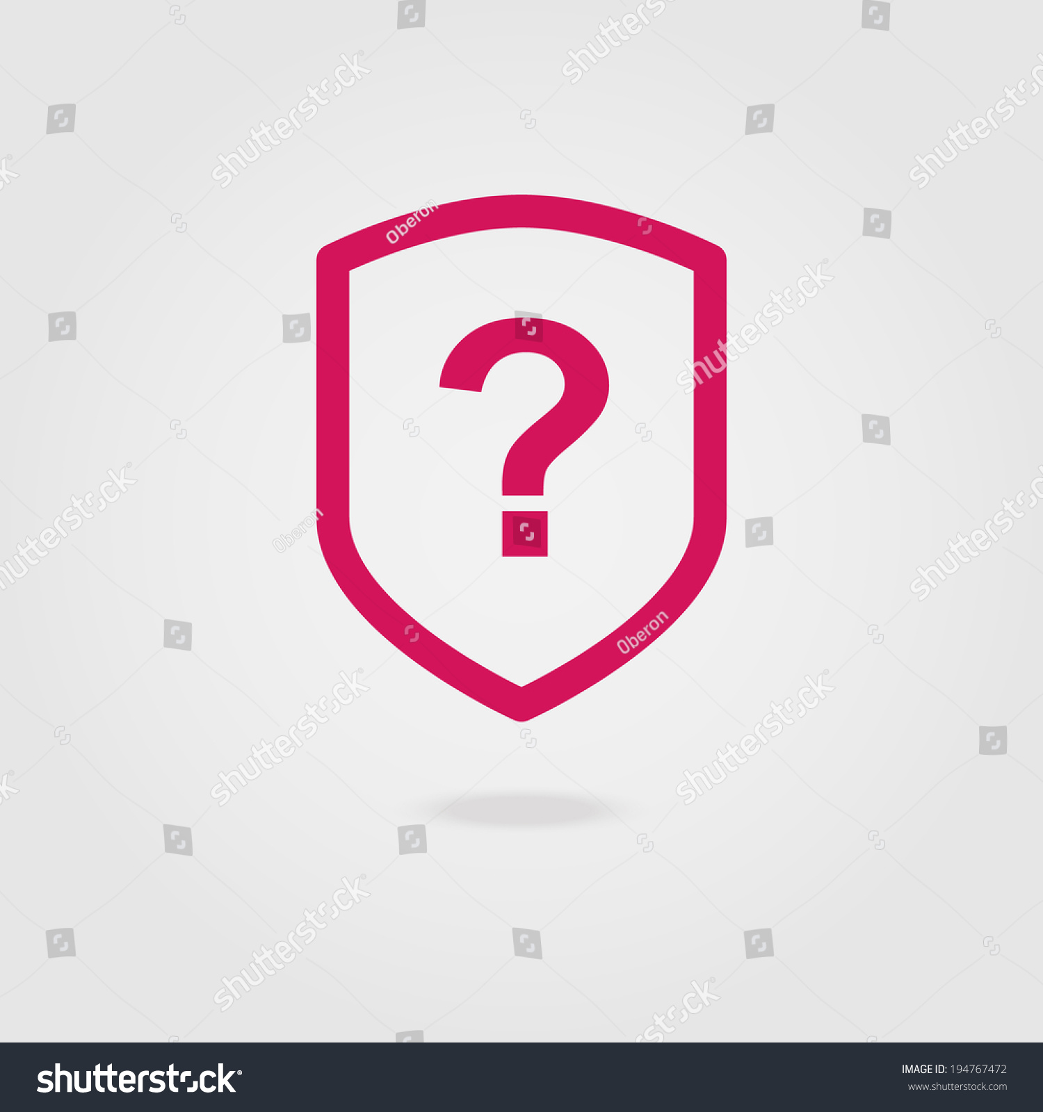 Question Mark Shield Icon Stock Vector (Royalty Free) 194767472 Question Mark Shield Icon Stock Vector (Royalty Free) 194767472
