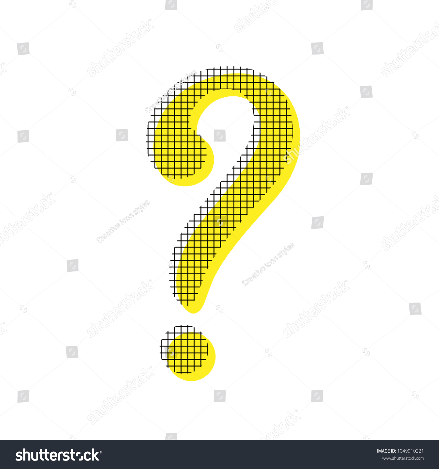 Question Mark Sign Vector Yellow Icon Stock Vector (Royalty Free ...