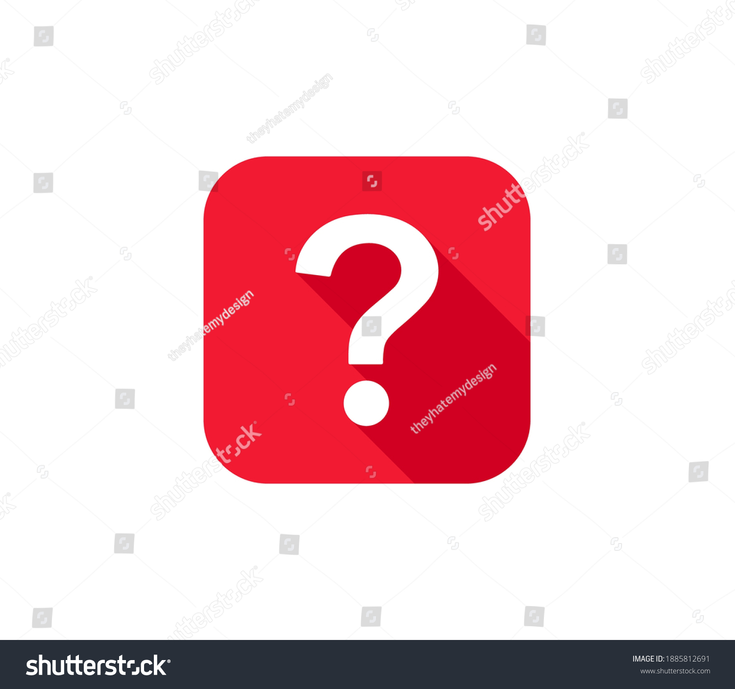 Question Mark Symbol Icon Vector Illustration Stock Vector (Royalty ...