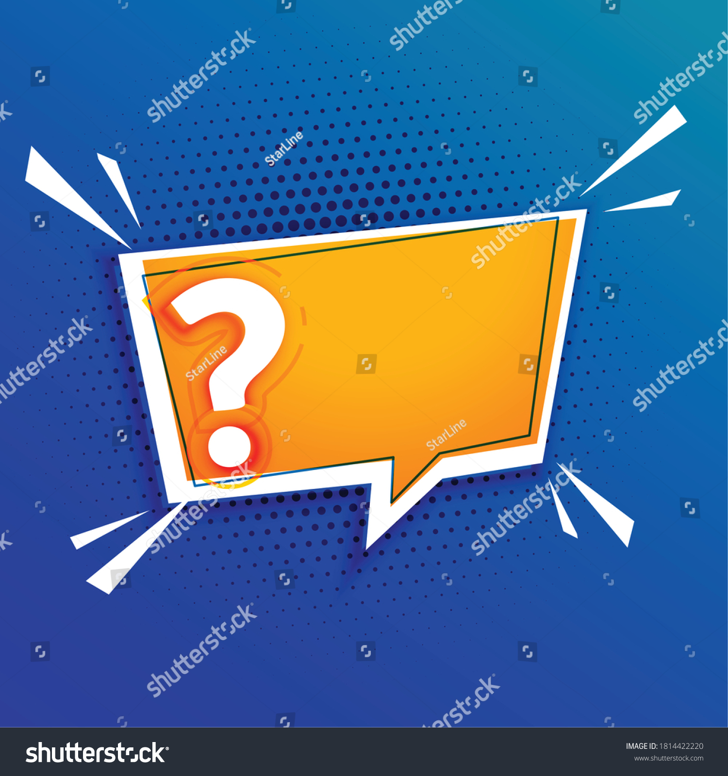 Vektor Stok Question Mark Template Text Space Design (Tanpa Royalti ...