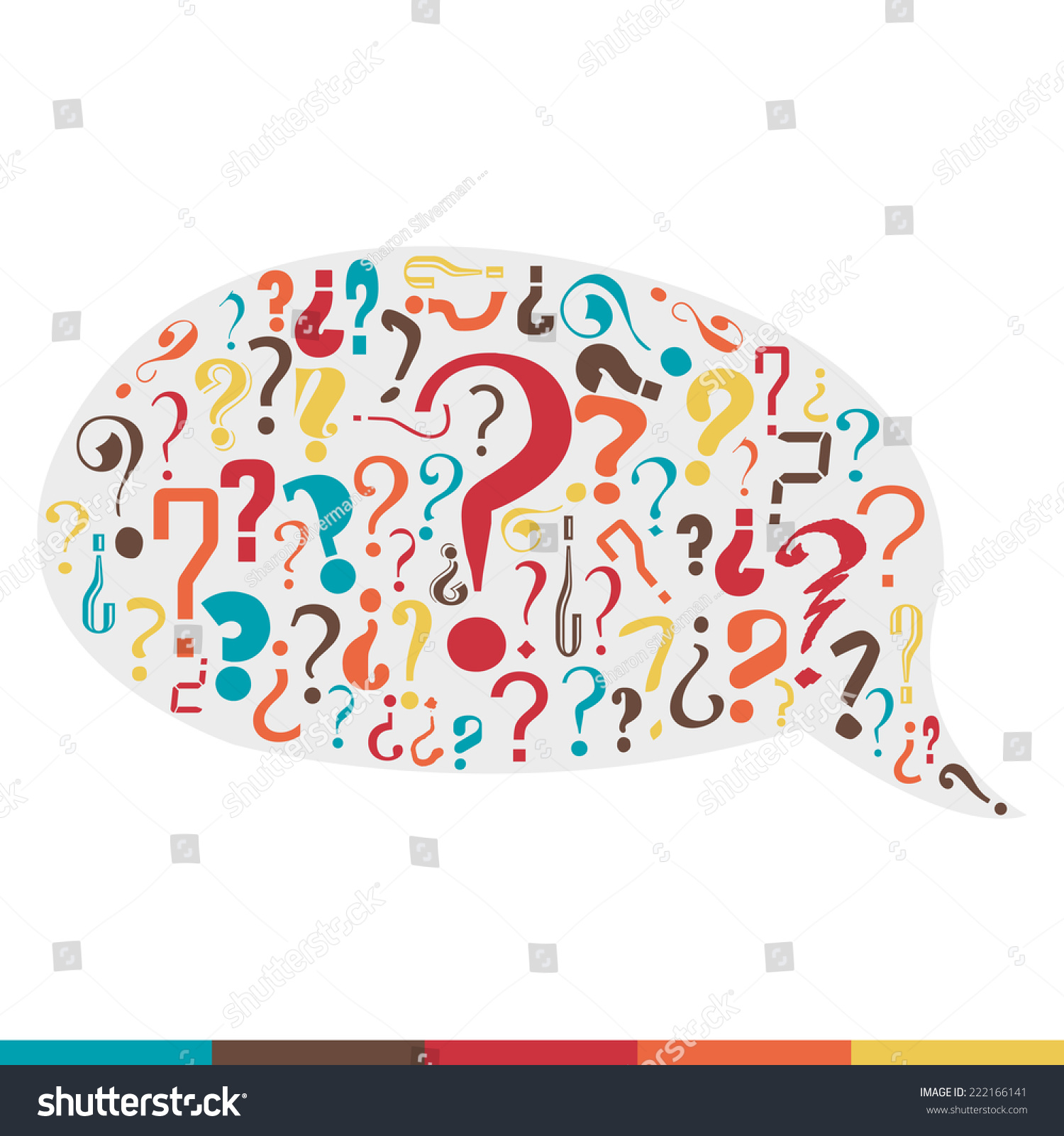 Question Marks Speech Bubble Illustration Stock Vector (Royalty Free ...