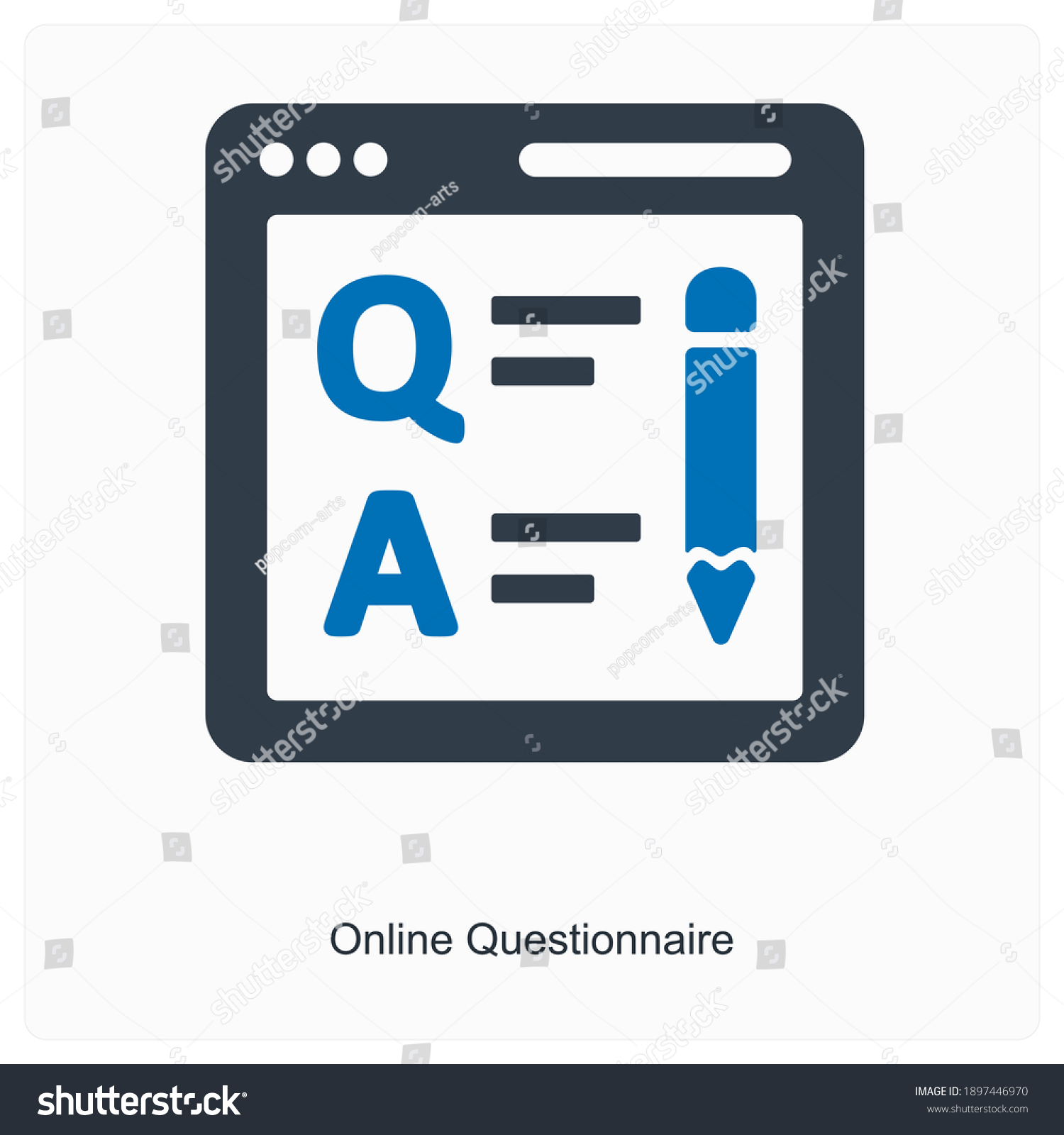Questionnaire Survey Icon Concept Stock Vector (Royalty Free ...