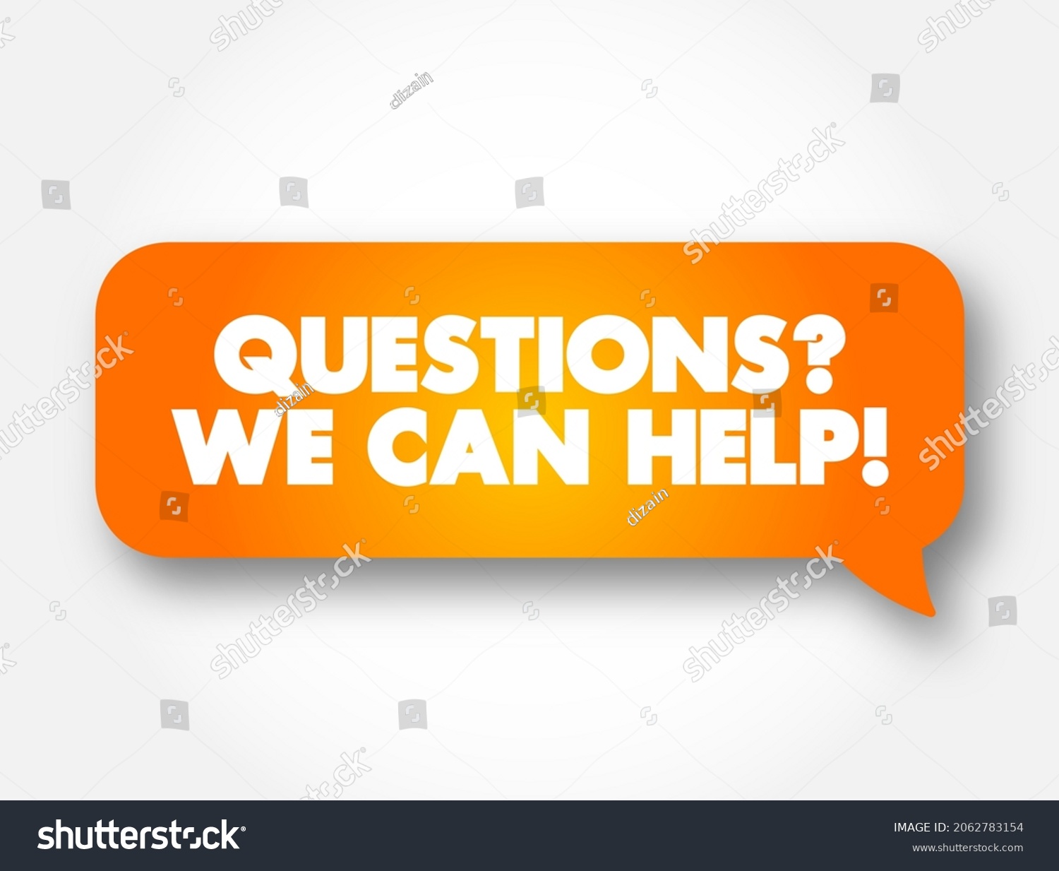 We Can Help Text Message Bubble Stock Vector (Royalty Free) 2062783154 ...