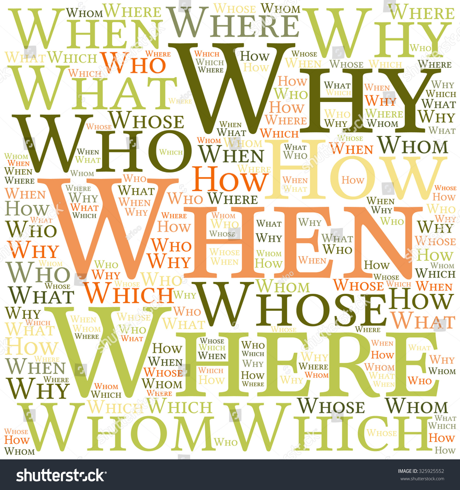 Questions Word Cloud On White Background Stock Vector (Royalty Free ...