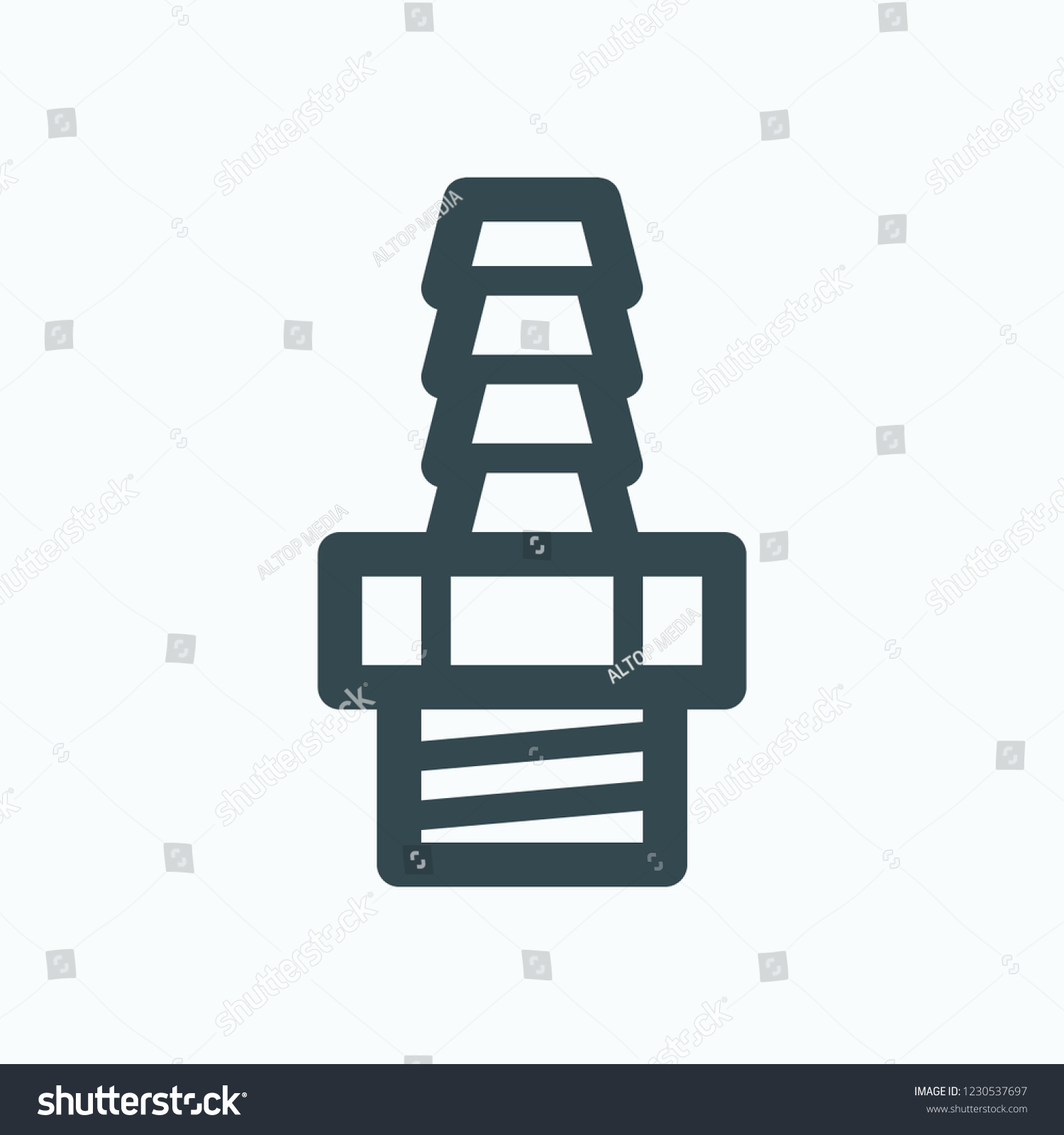 Quick Couplings Icon Stainless Steel Quick Stock Vector (Royalty Free ...