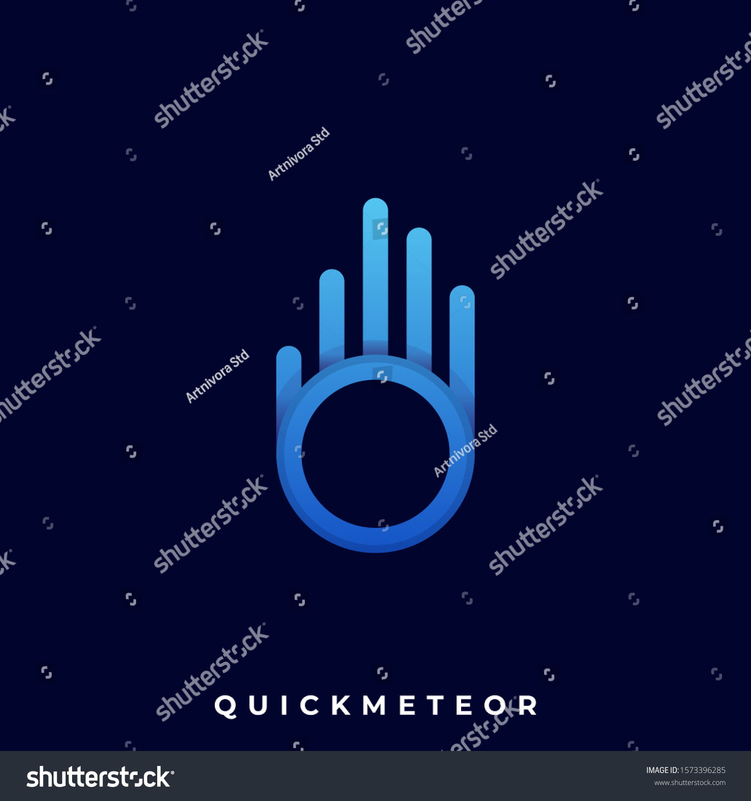 Quick Meteor Illustration Vector Template Suitable Stock Vector ...
