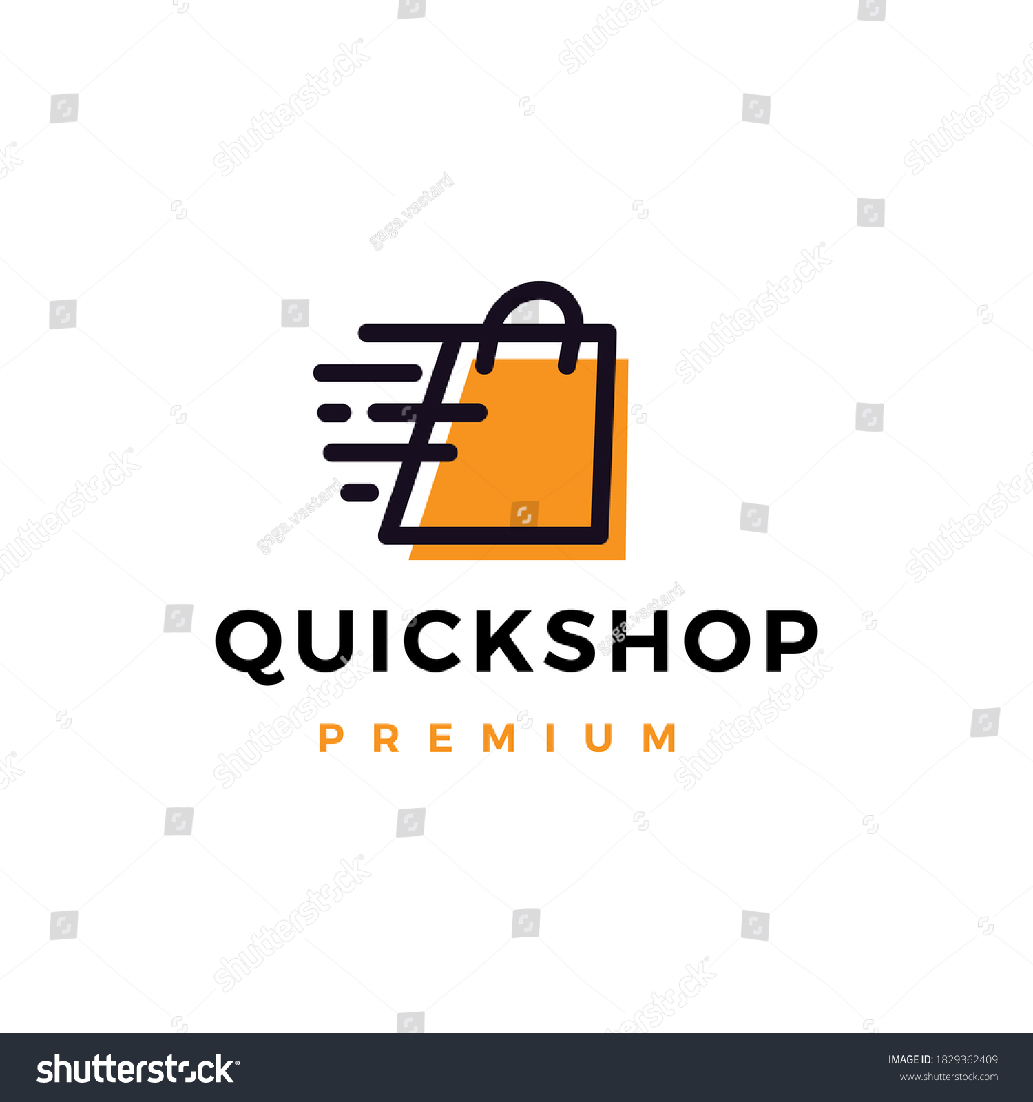 Quick Shop Store Logo Vector Icon Stock Vector (Royalty Free ...