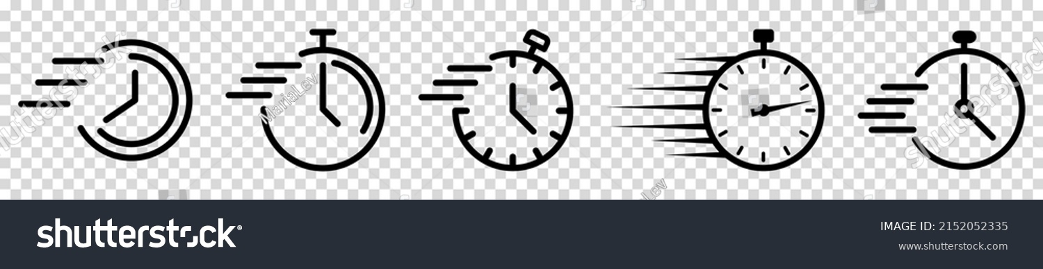 Quick Time Icon Set Vector Illustration Stock Vector (Royalty Free ...