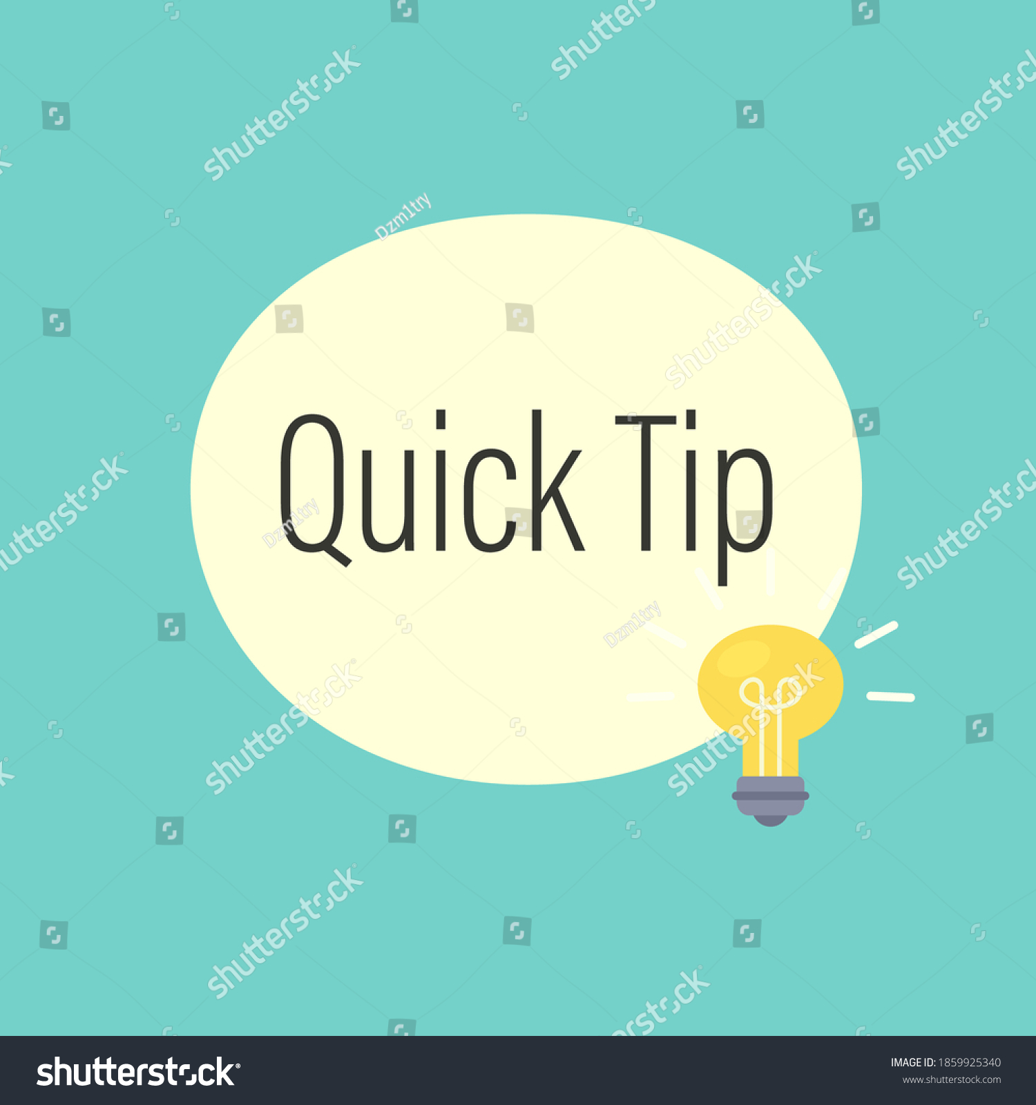 Quick Tip Poster Clipart Image Stock Vector (Royalty Free) 1859925340 ...