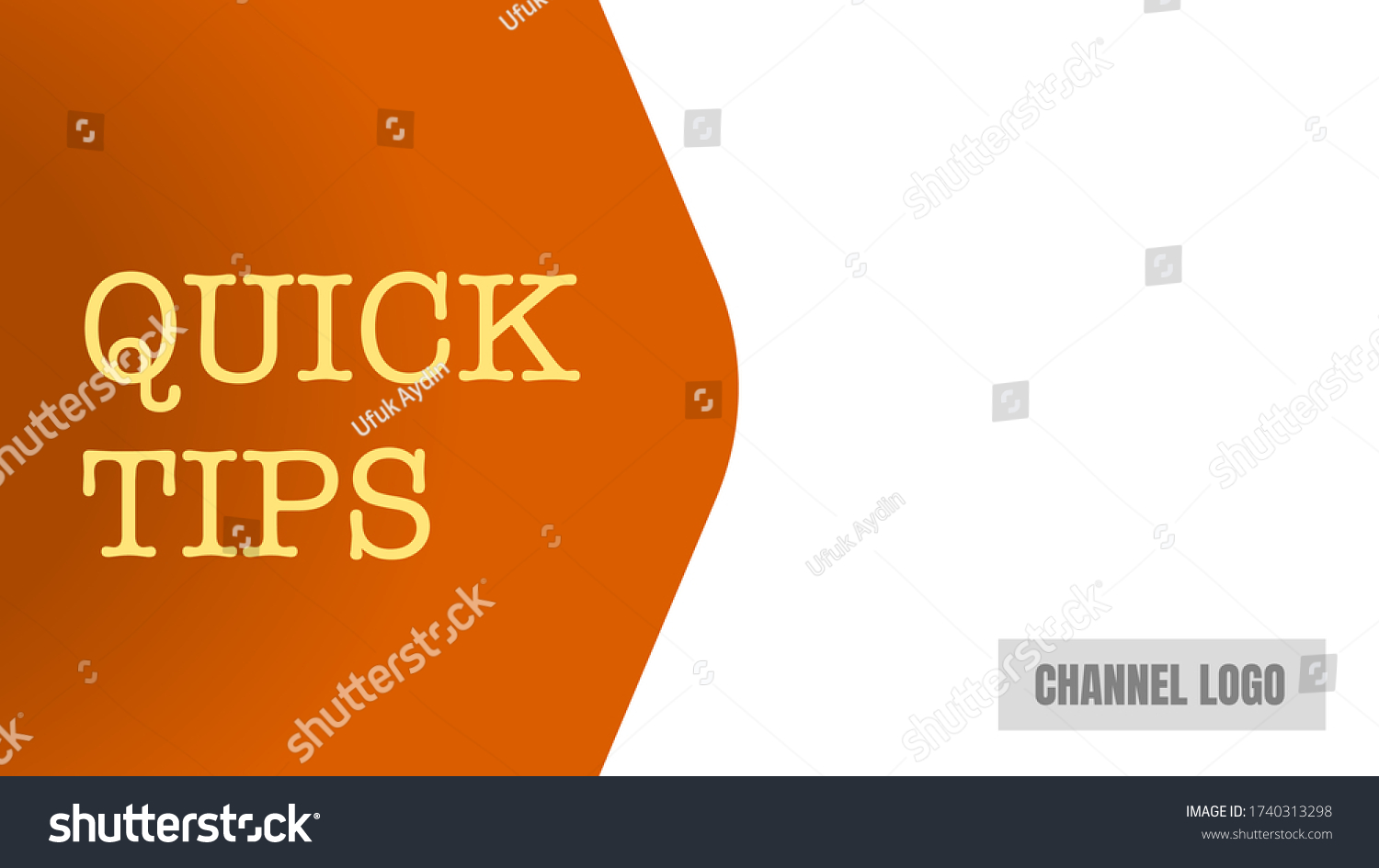 Quick Tips Presentation Cover Thumbnail Template Stock Vector (Royalty ...