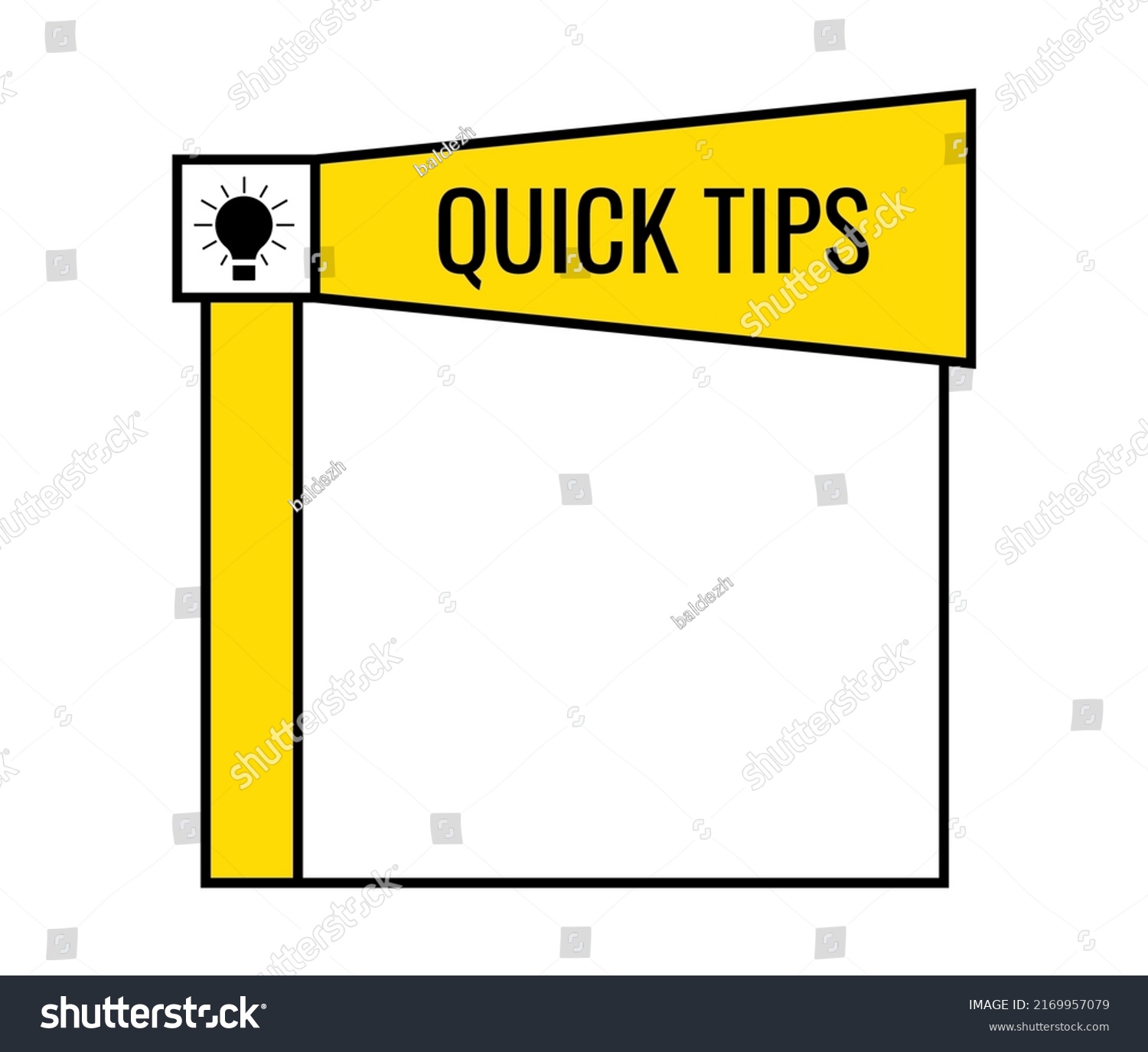 Quick Tips Light Bulb Check List Stock Vector (Royalty Free) 2169957079 ...
