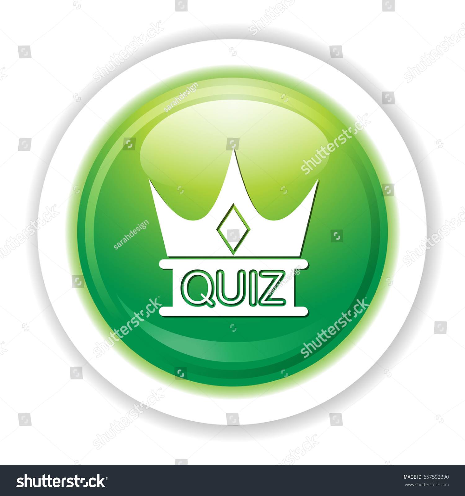 Quiz Crown Icon Stock Vector (Royalty Free) 657592390 | Shutterstock