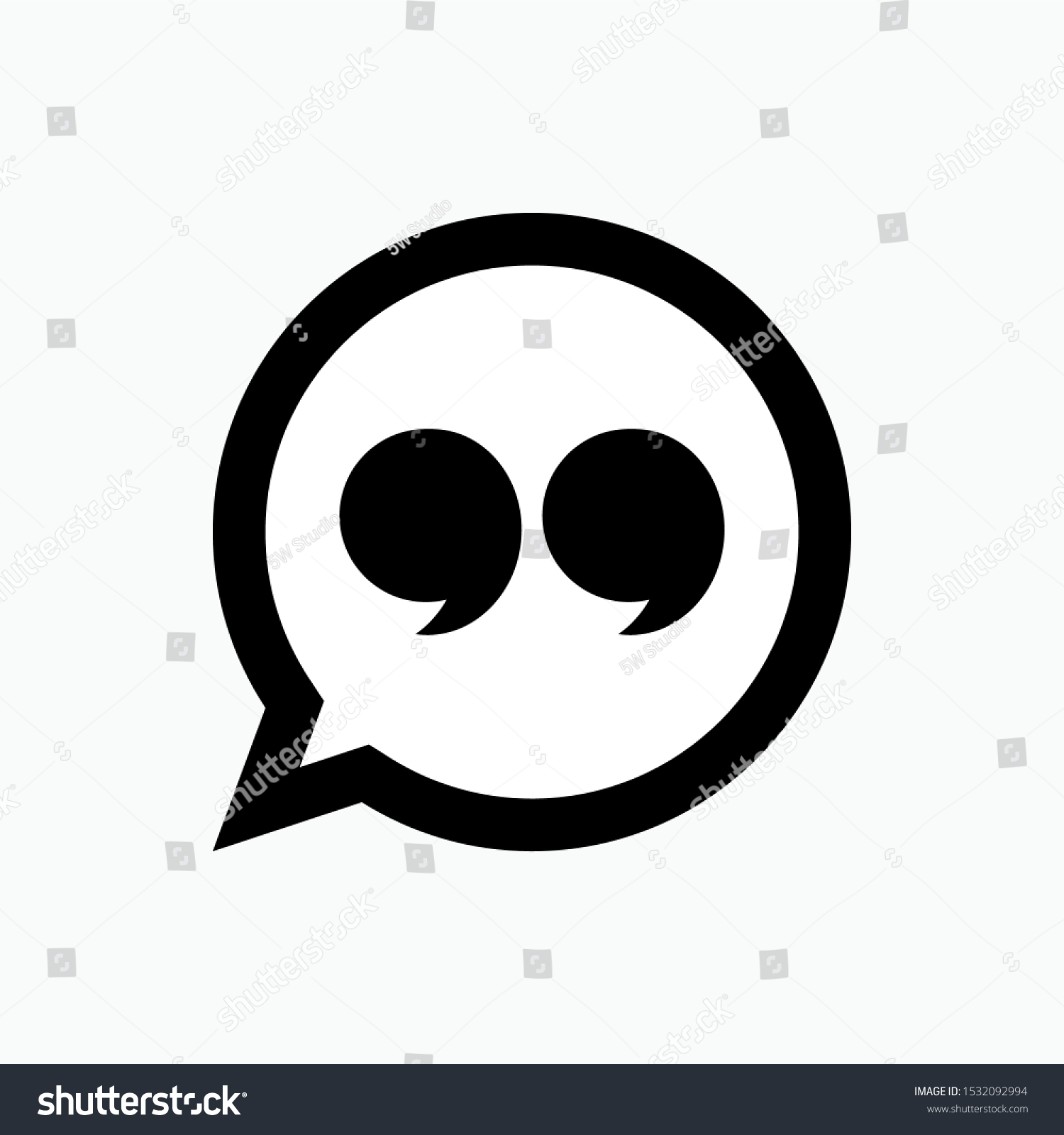 Quotation Icon Vector Sign Symbol Design: vetor stock (livre de ...