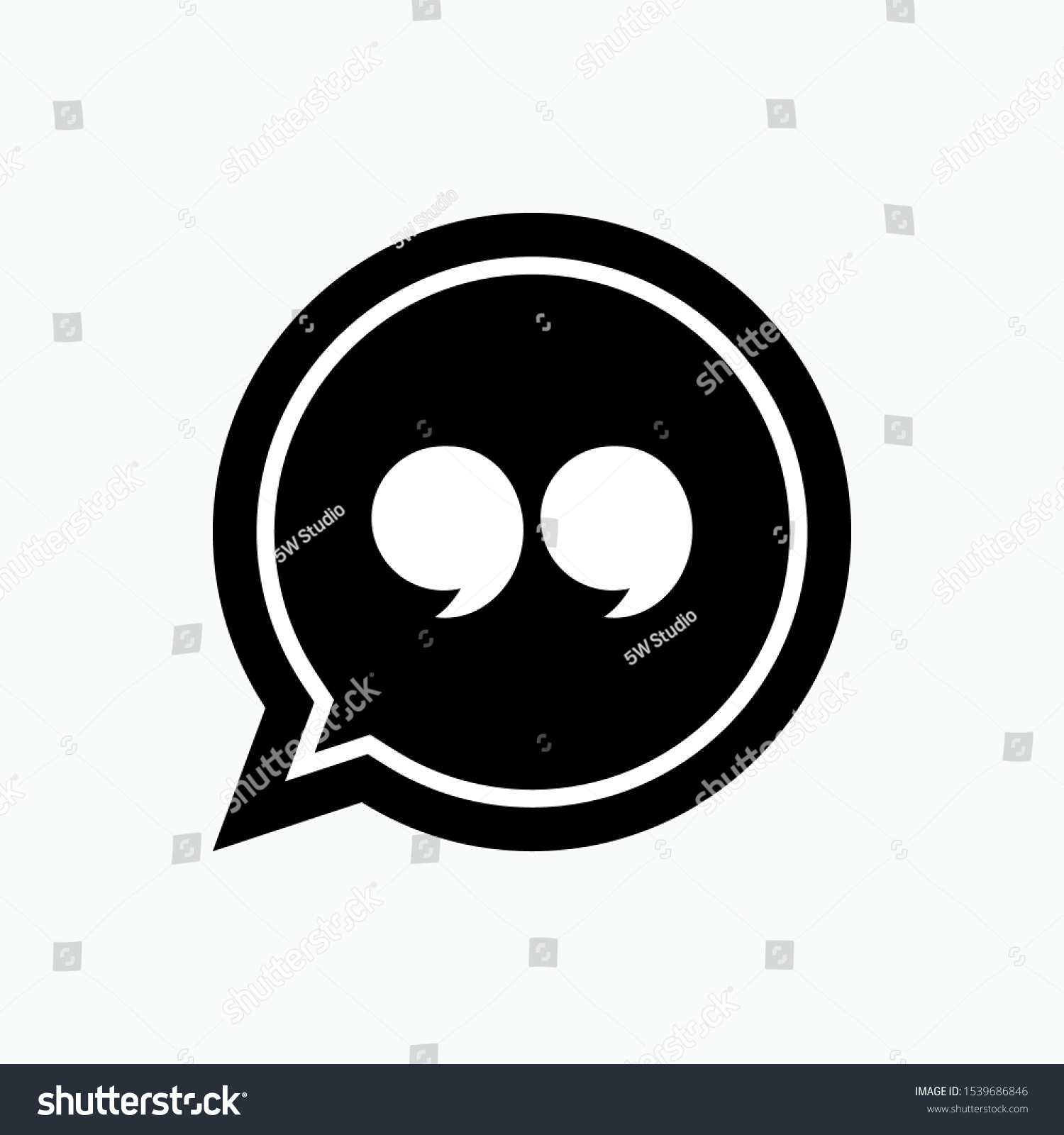 Quotation Icon Vector Sign Symbol Design Stock Vector (Royalty Free ...
