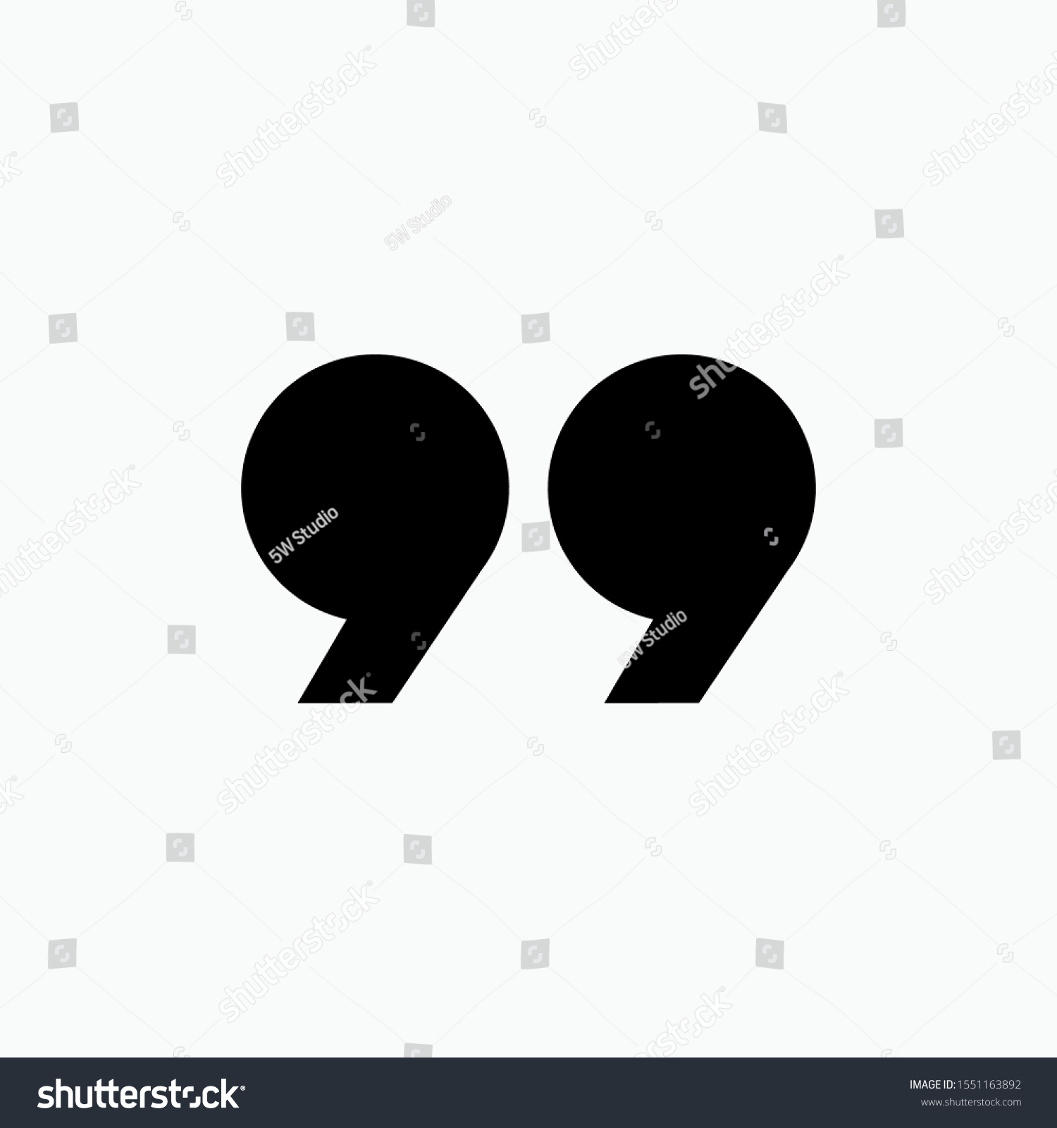 Quotation Icon Vector Sign Symbol Design: เวกเตอร์สต็อก (ปลอดค่า ...