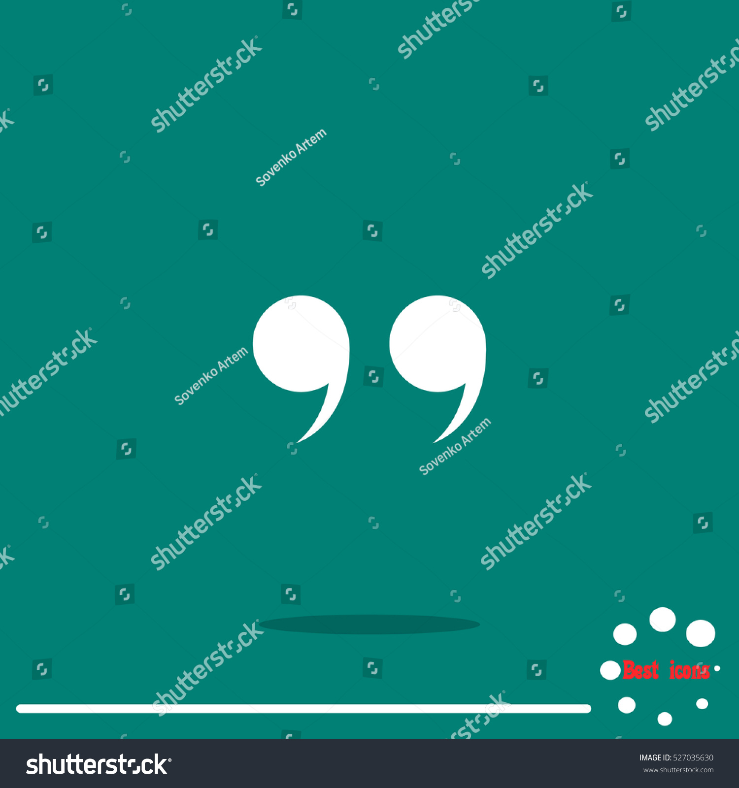 Quotation Mark Symbol Double Quotes: vector de stock (libre de regalías ...
