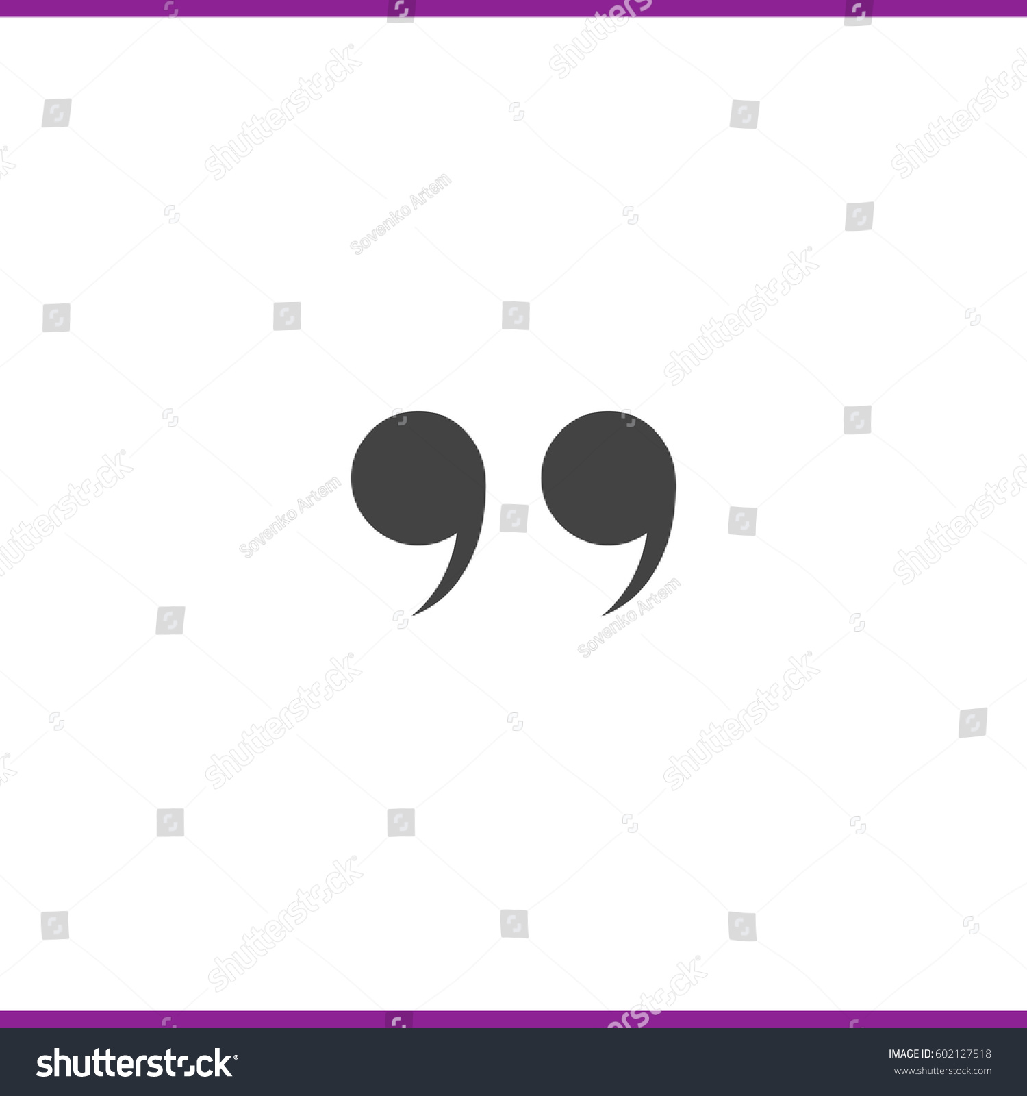Quotation Mark Symbol Double Quotes Stock Vector (Royalty Free ...