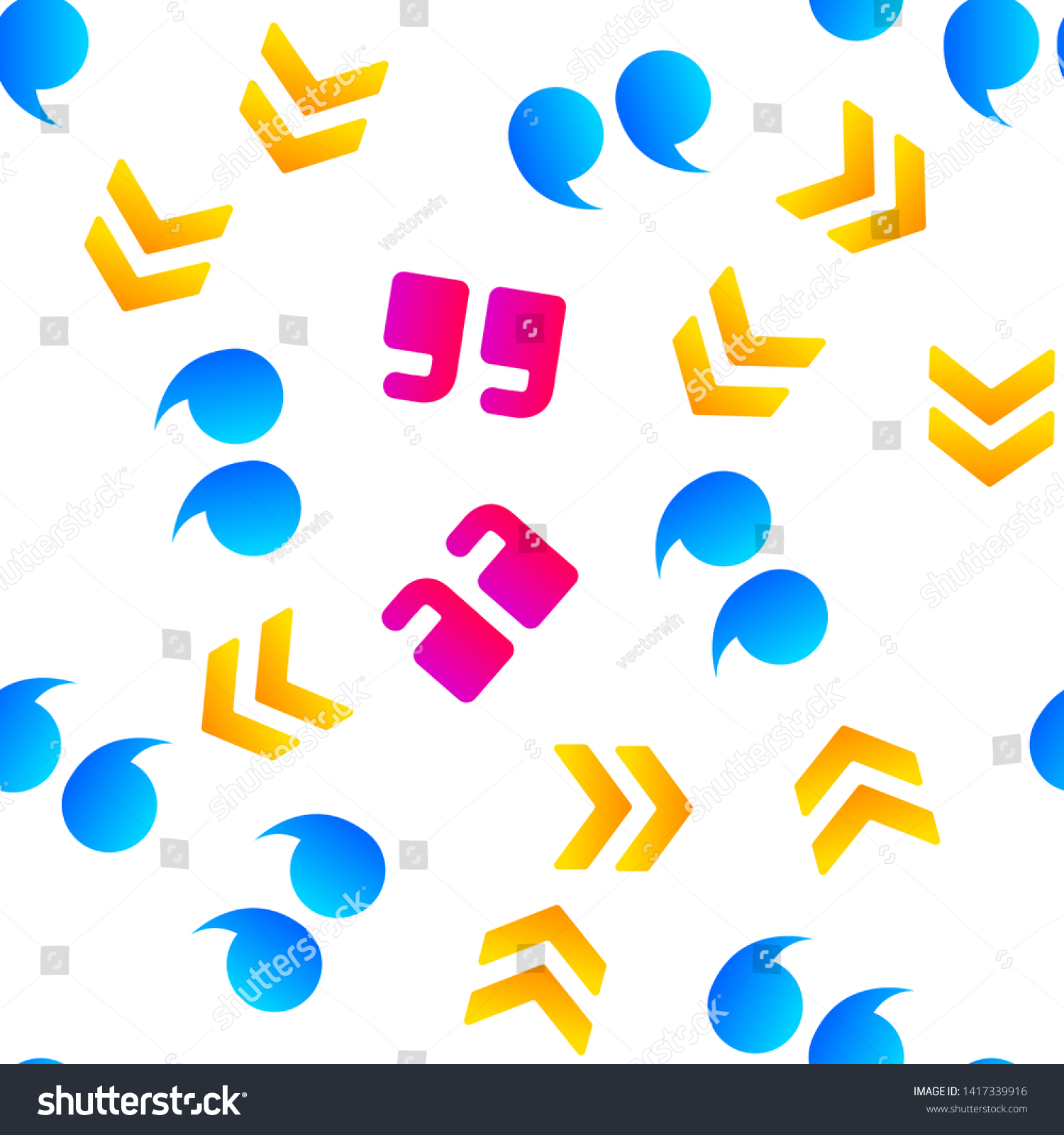 Quotation Marks Inverted Commas Vector Color Stock Vector (Royalty Free ...