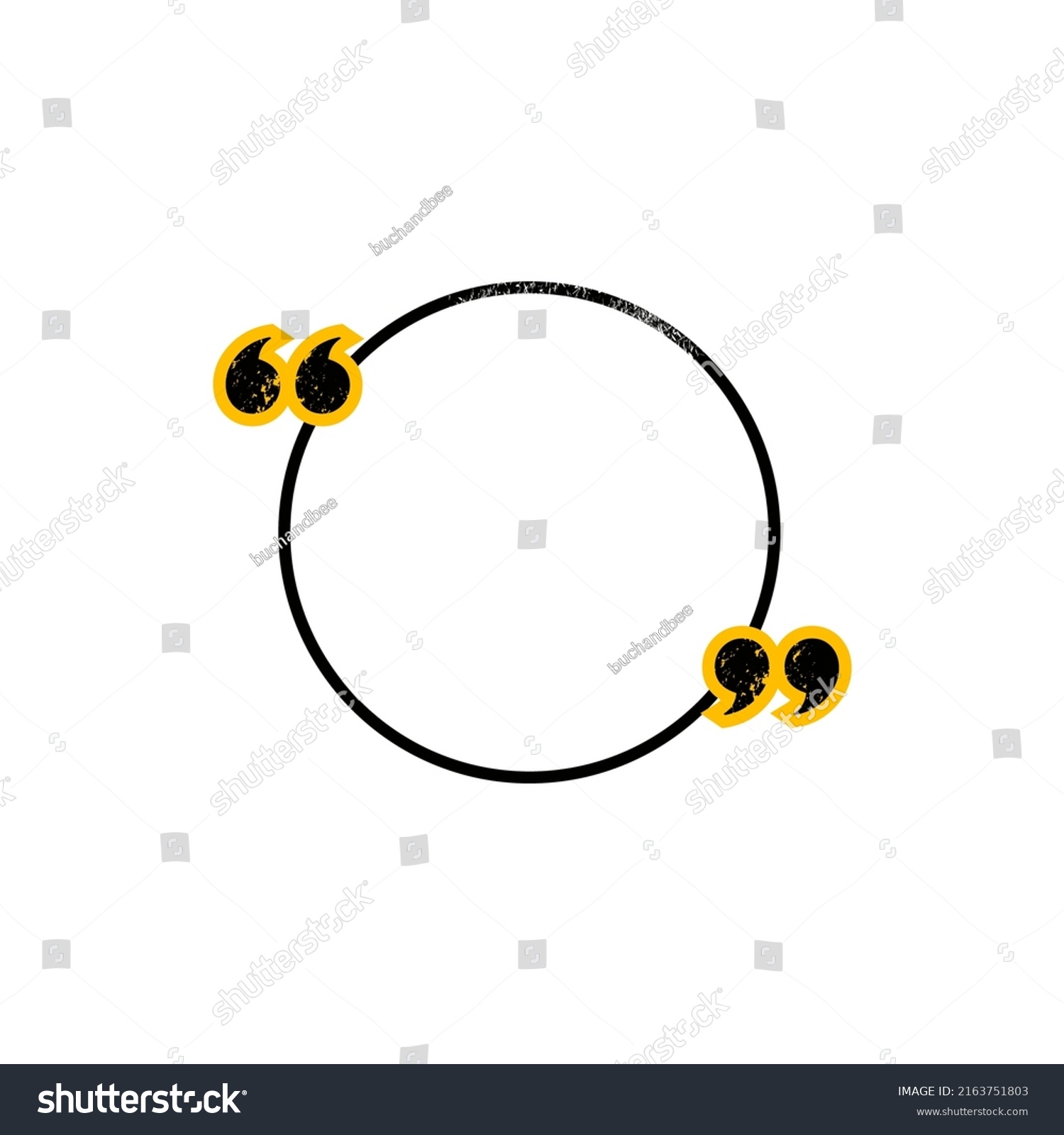 Quote Box Citation Text Border Isolated Stock Vector (Royalty Free ...