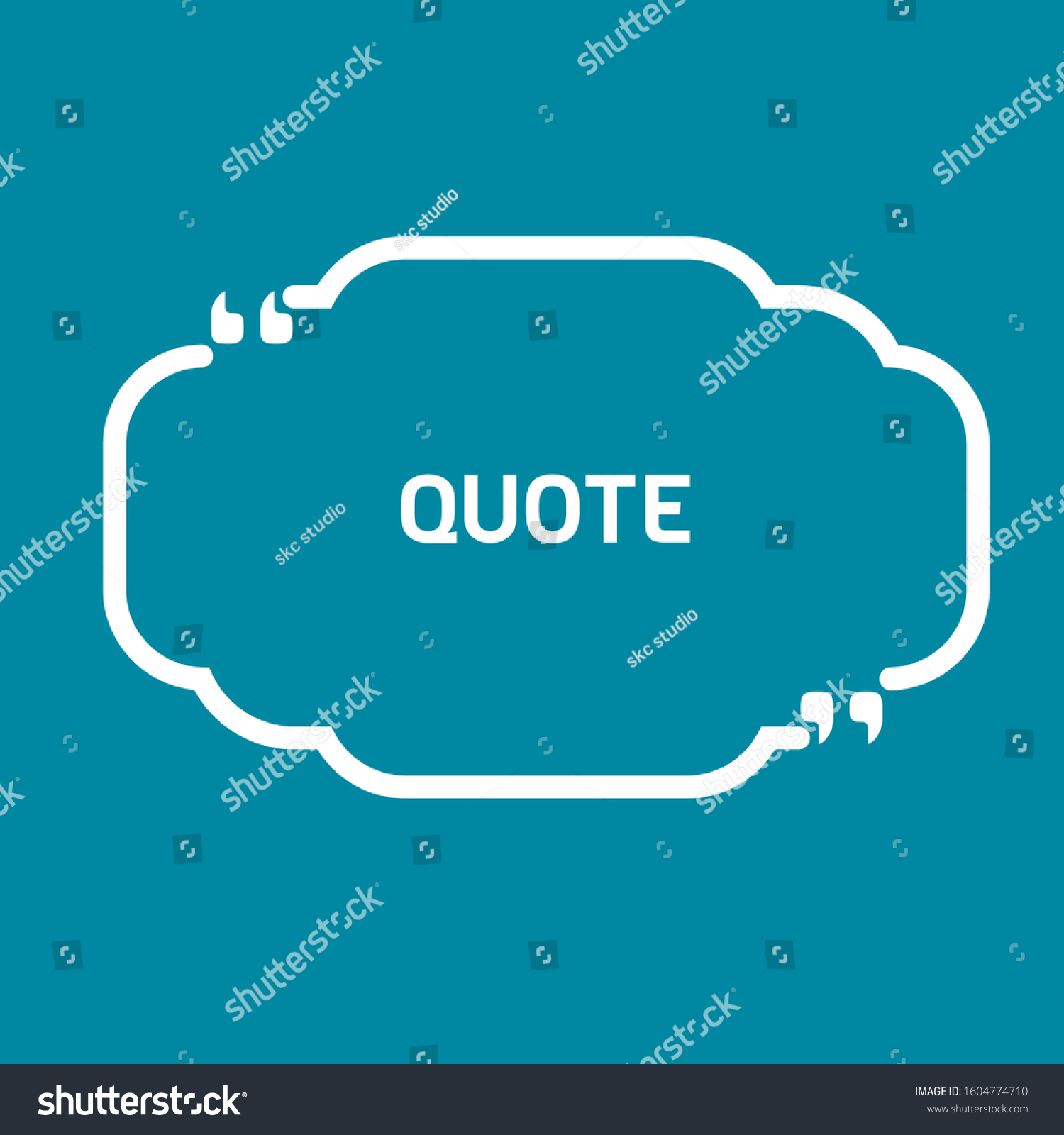 Quote Frame Design Quote Background Design Stock Vector (Royalty Free ...