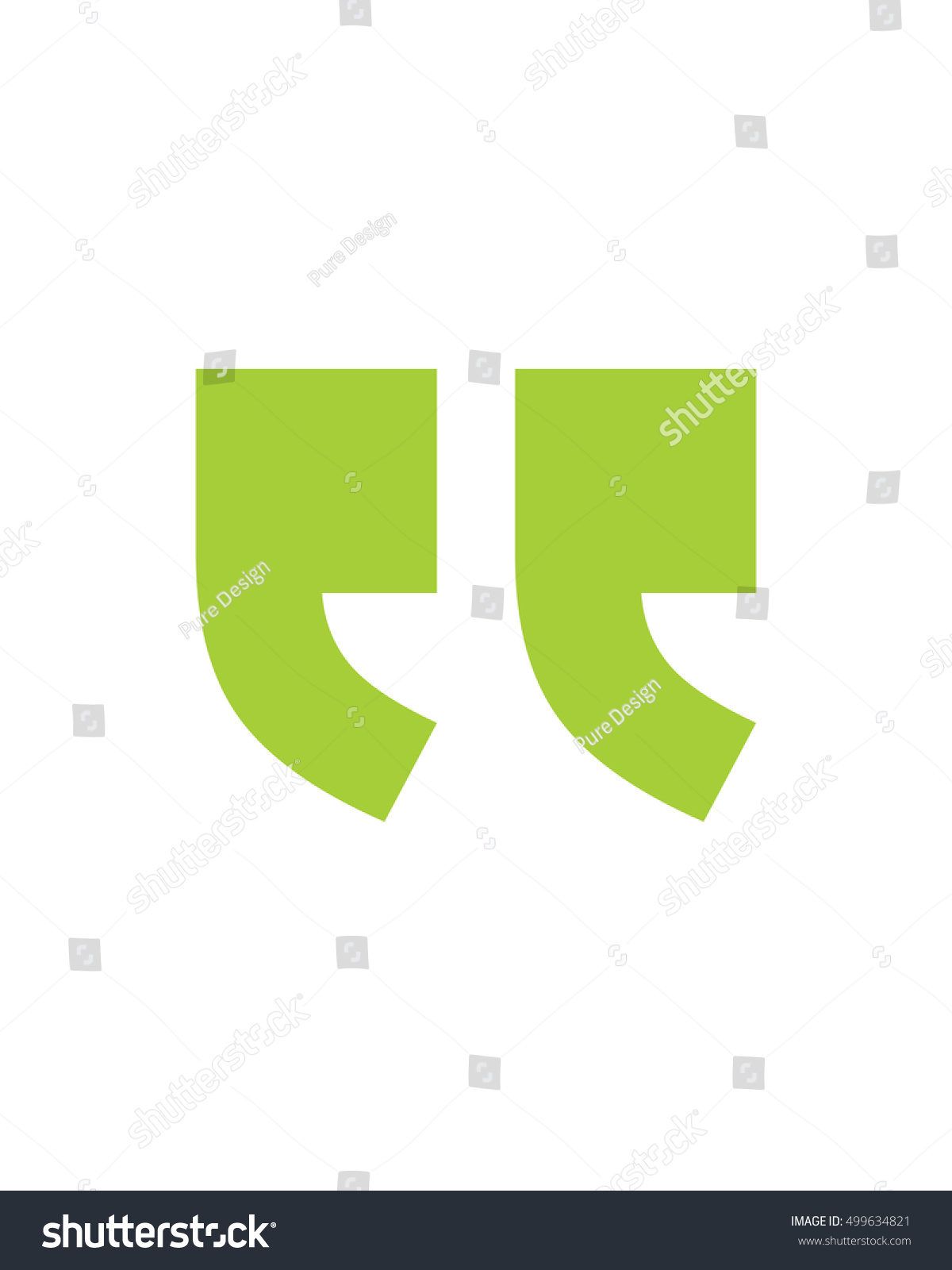 Quote Logo Stock Vector (Royalty Free) 499634821 | Shutterstock