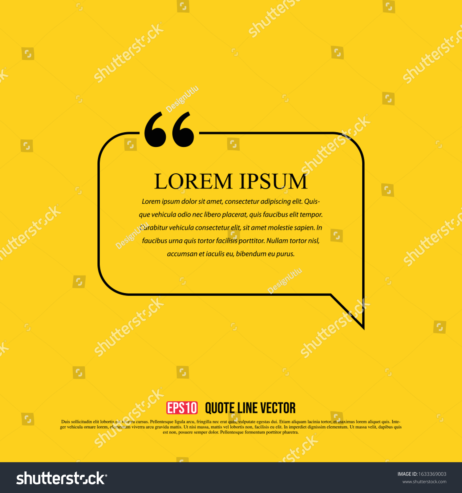 Quote Modern Design Element Creative Quote Stock Vector (Royalty Free ...