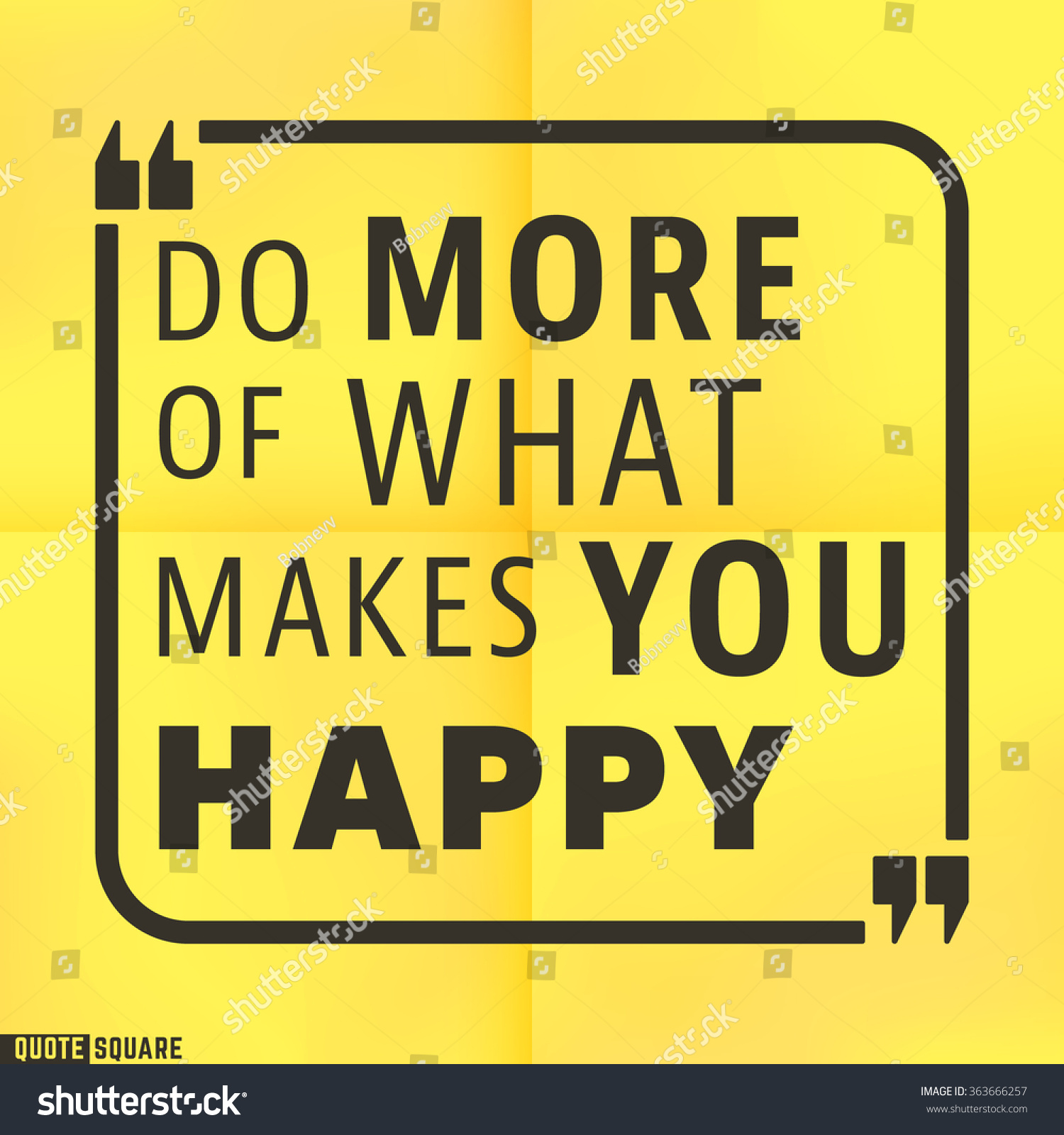 Quote Motivational Square Template Inspirational Quotes Stock Vector