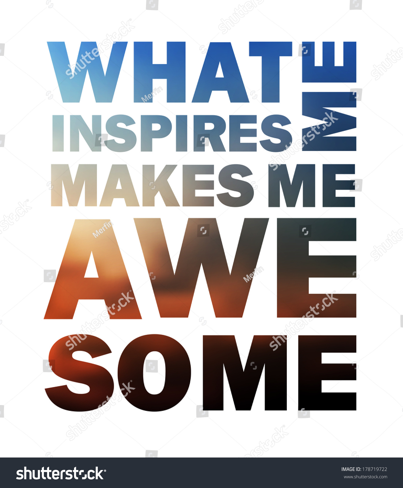Quote Typographical Landscape Background Vector Design Stock Vector ...