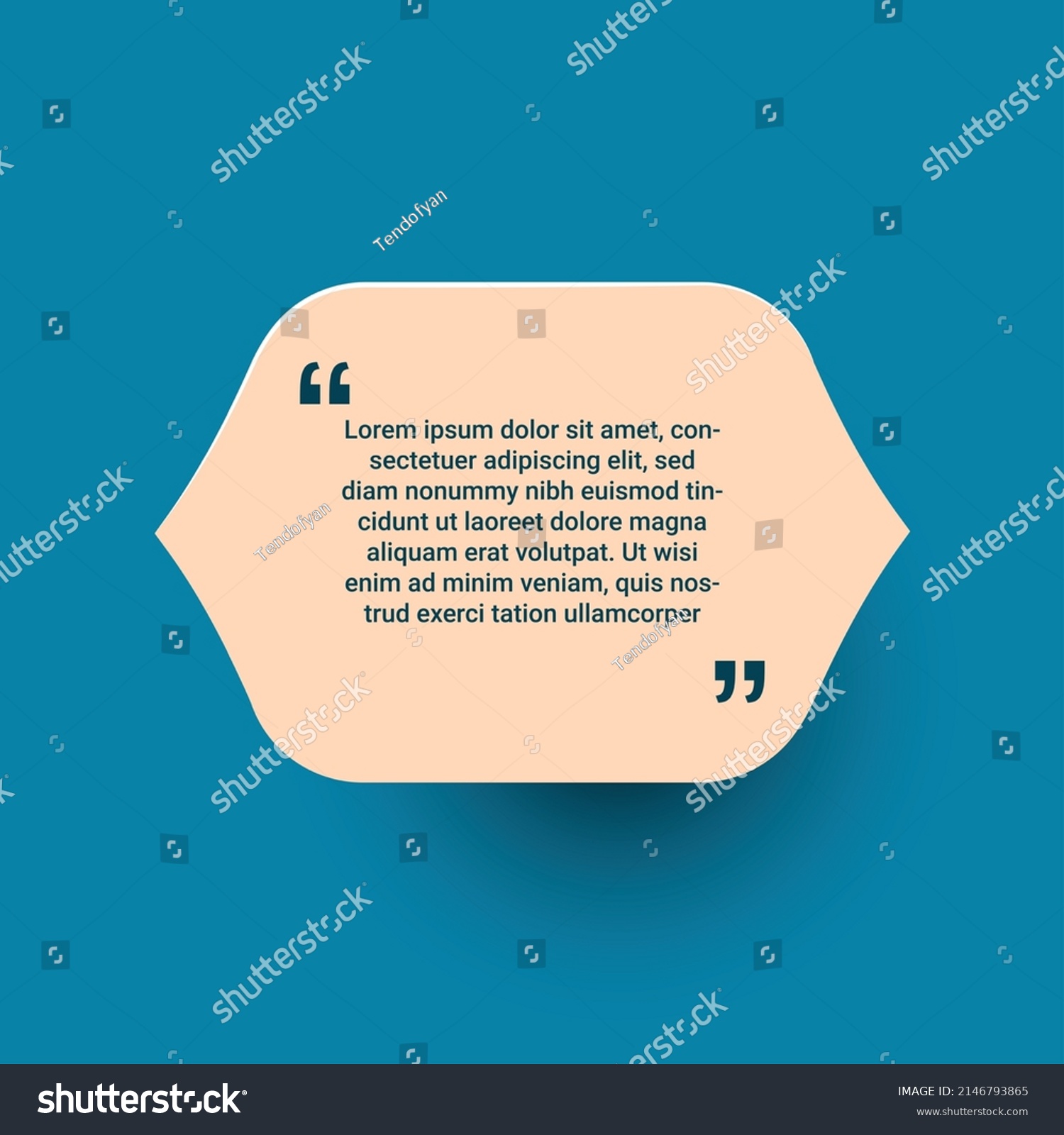 Quotes Message Background Illustration Template Design Stock Vector ...
