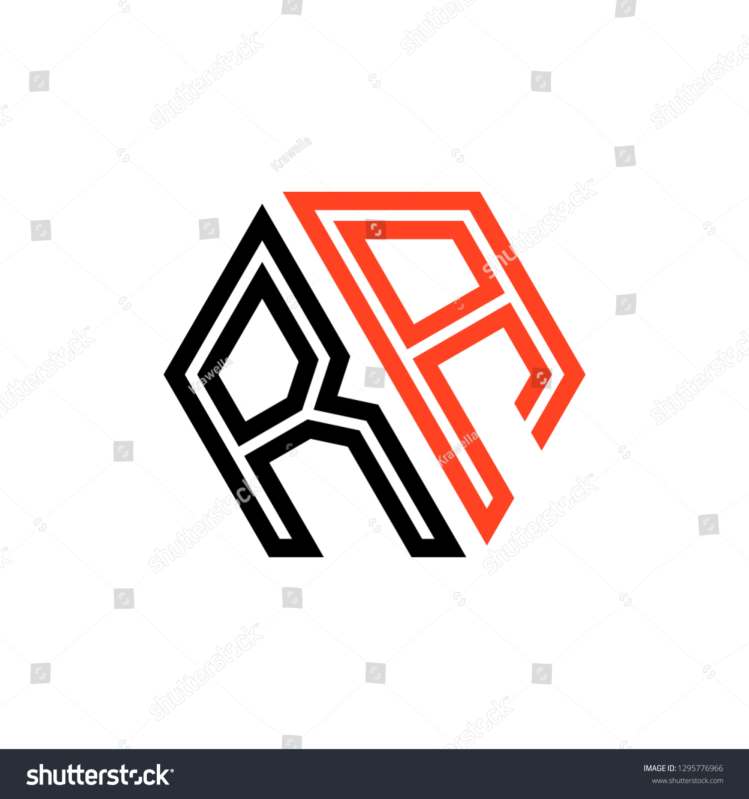 R Initial Letter Modern Logo Design Stock Vector (Royalty Free ...