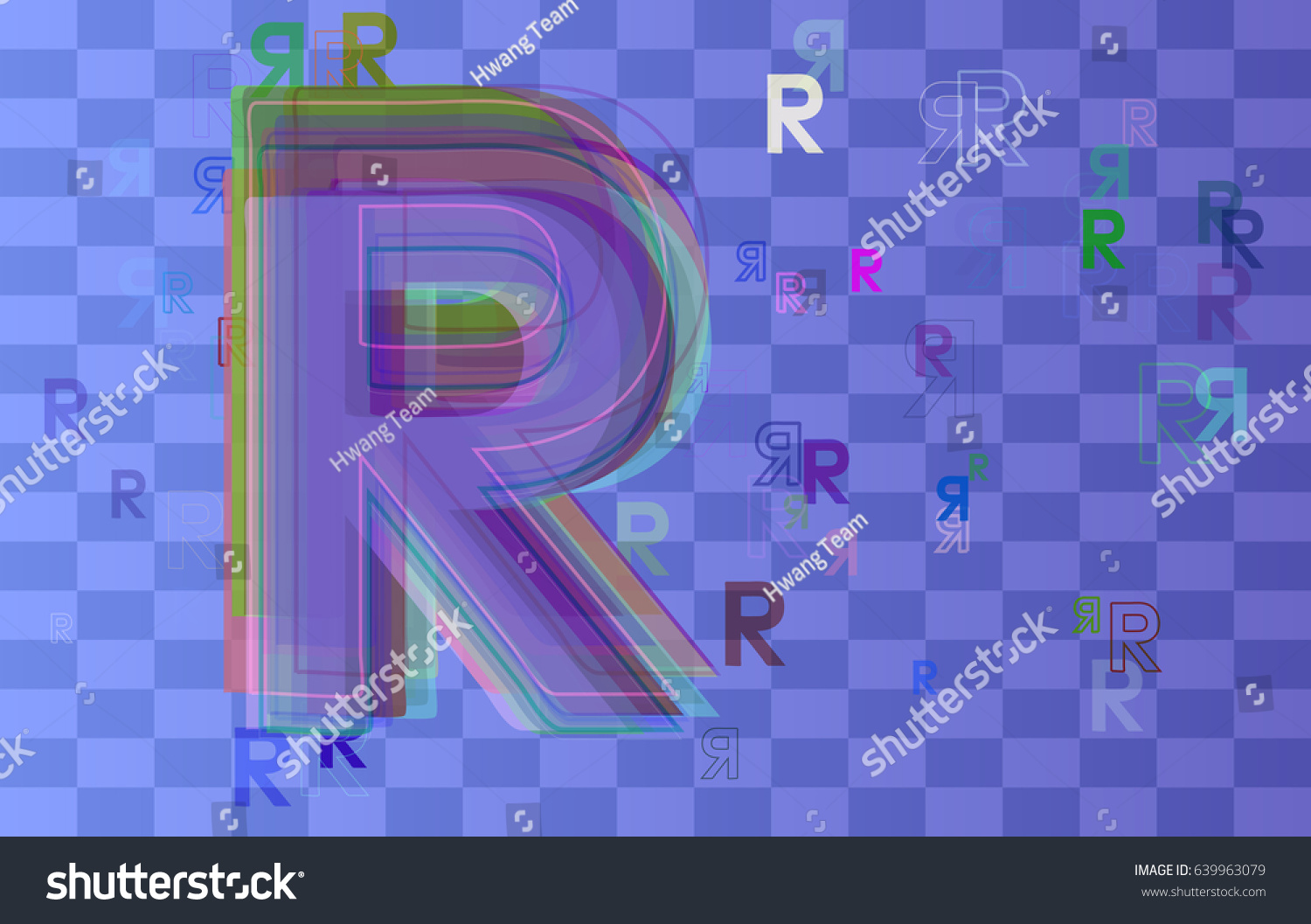 R Alphabet Design Vector Stock Vector (Royalty Free) 639963079