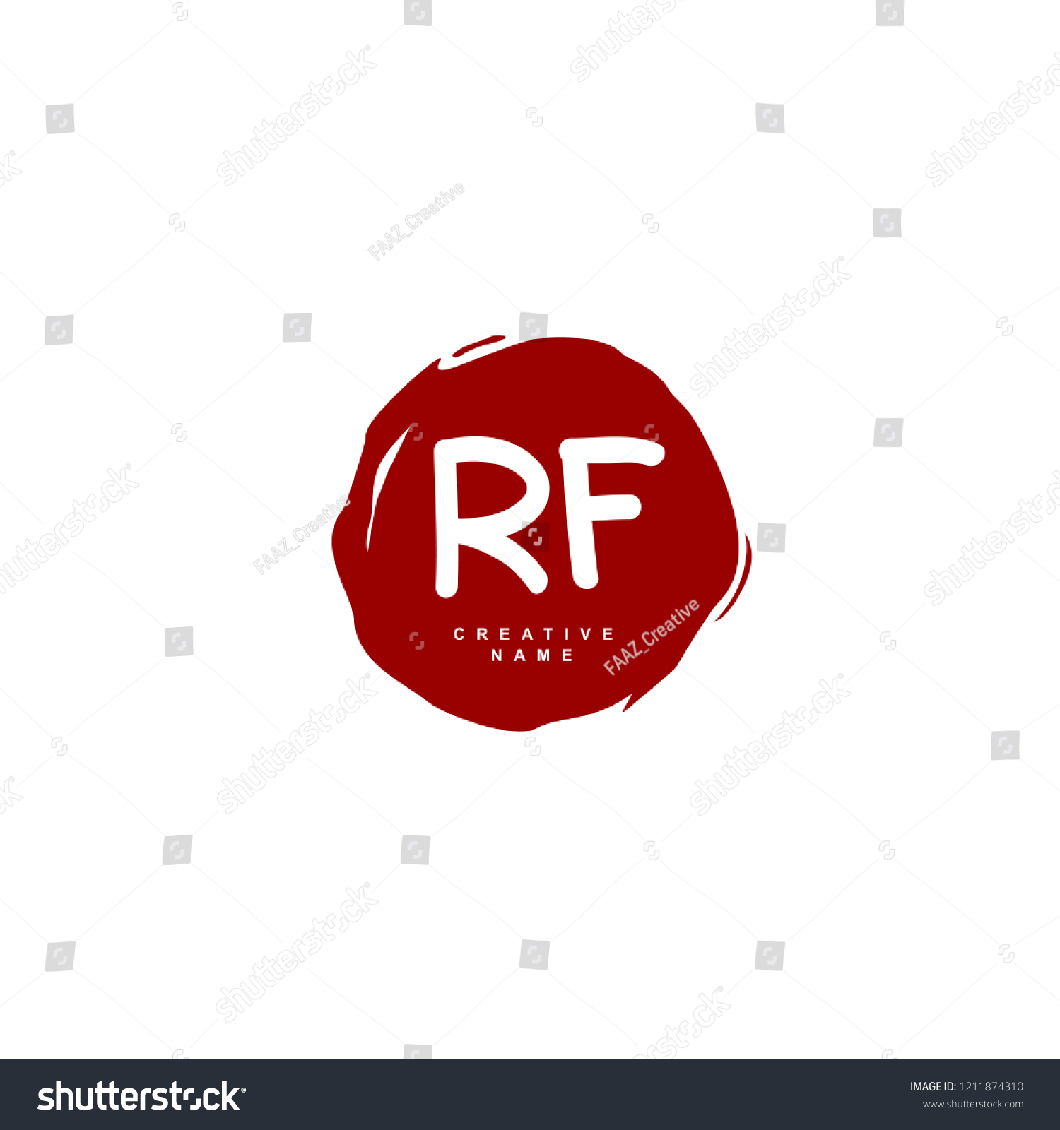 R F Rf Initial Abstract Logo Stock Vector (Royalty Free) 1211874310 ...