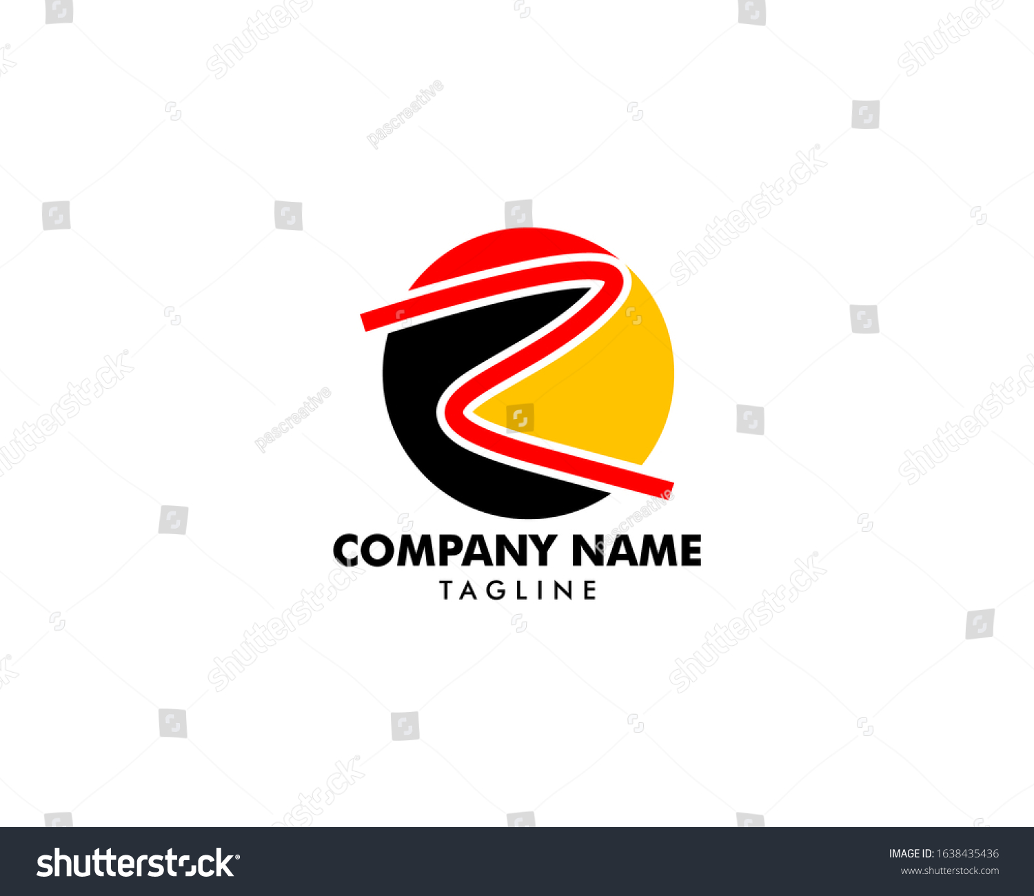 R Letter Circle Vector Logo Stock Vector (Royalty Free) 1638435436 ...