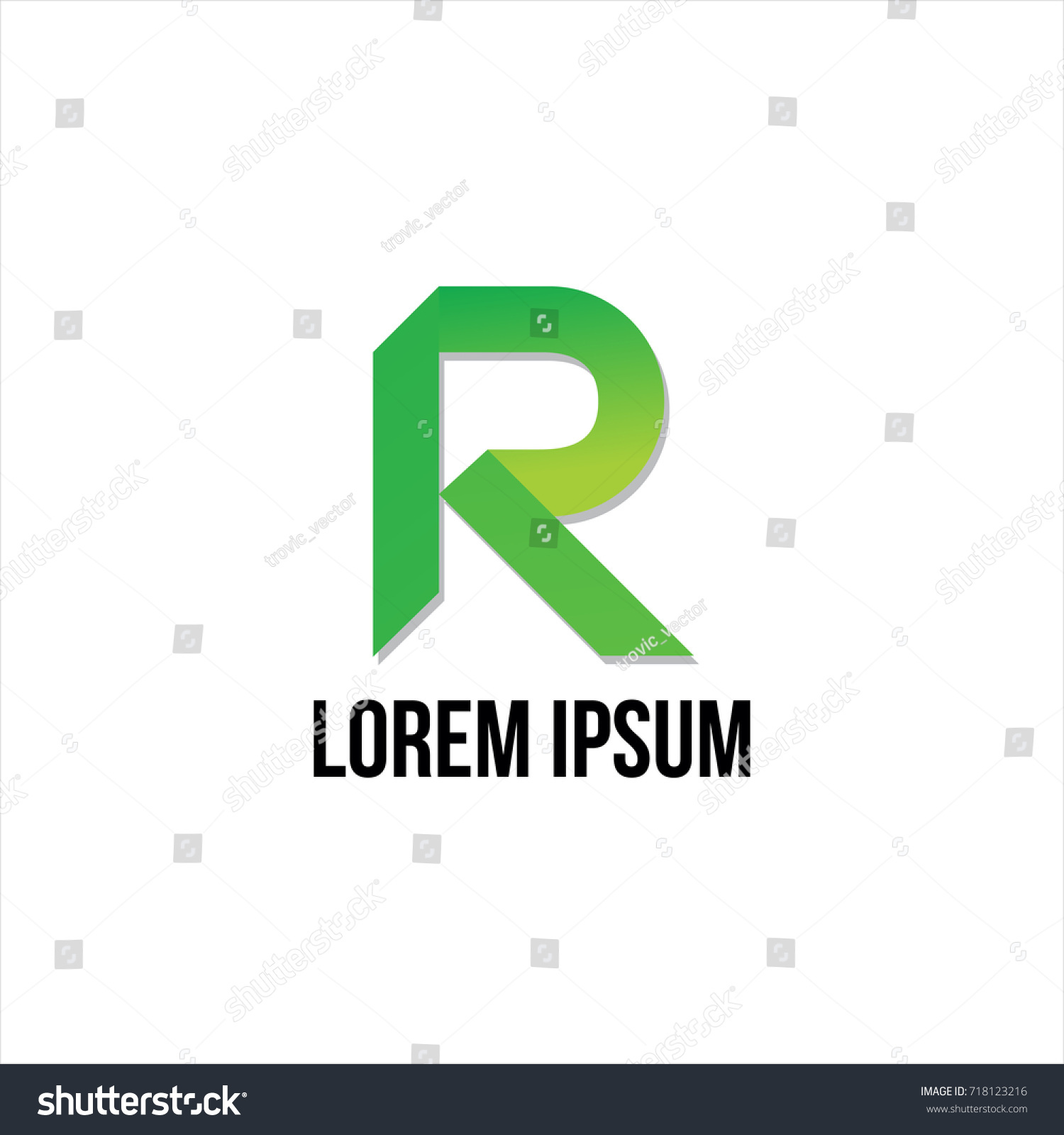 R Letter Logos Stock Vector (Royalty Free) 718123216 | Shutterstock