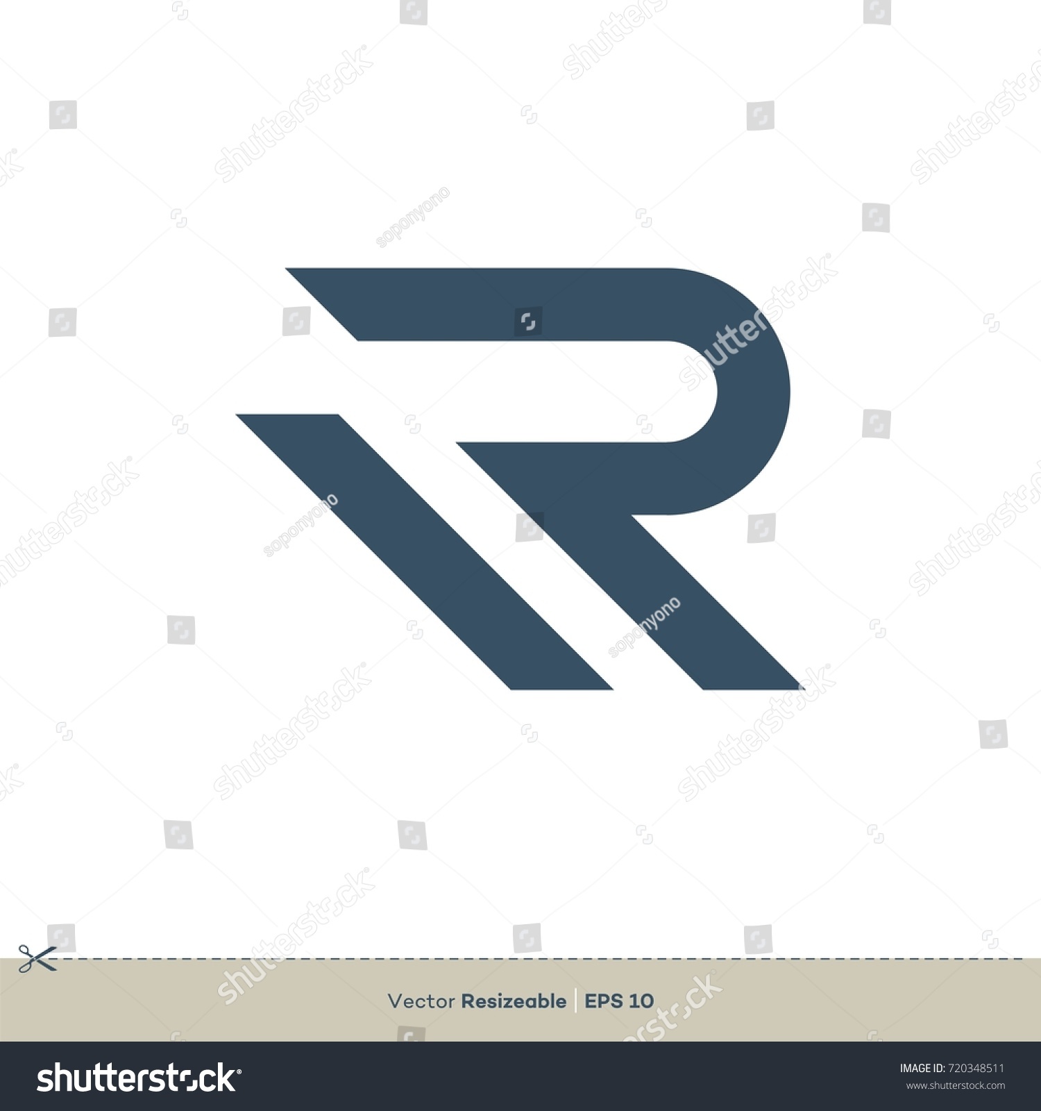 R Letter Vector Logo Template Illustration Stock Vector (Royalty Free ...