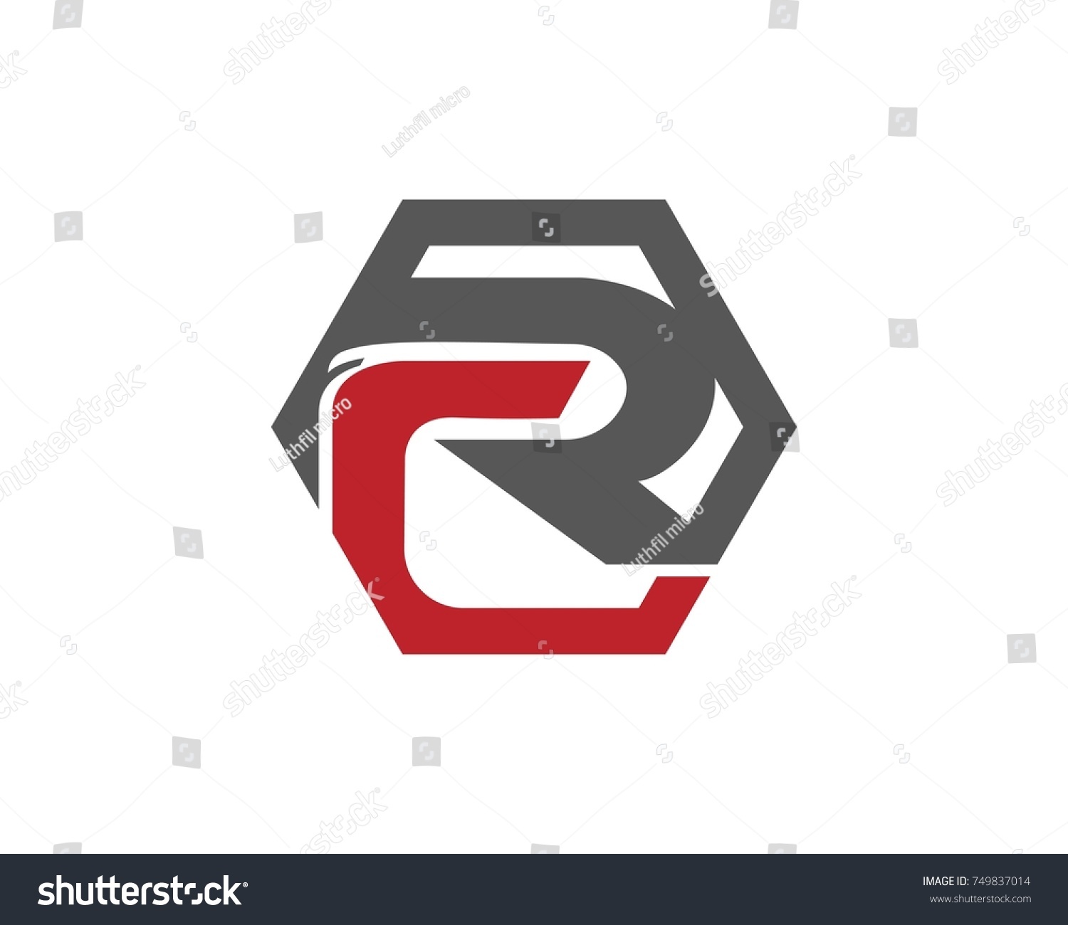 R Letters Logos Template: เวกเตอร์สต็อก (ปลอดค่าลิขสิทธิ์) 749837014 ...