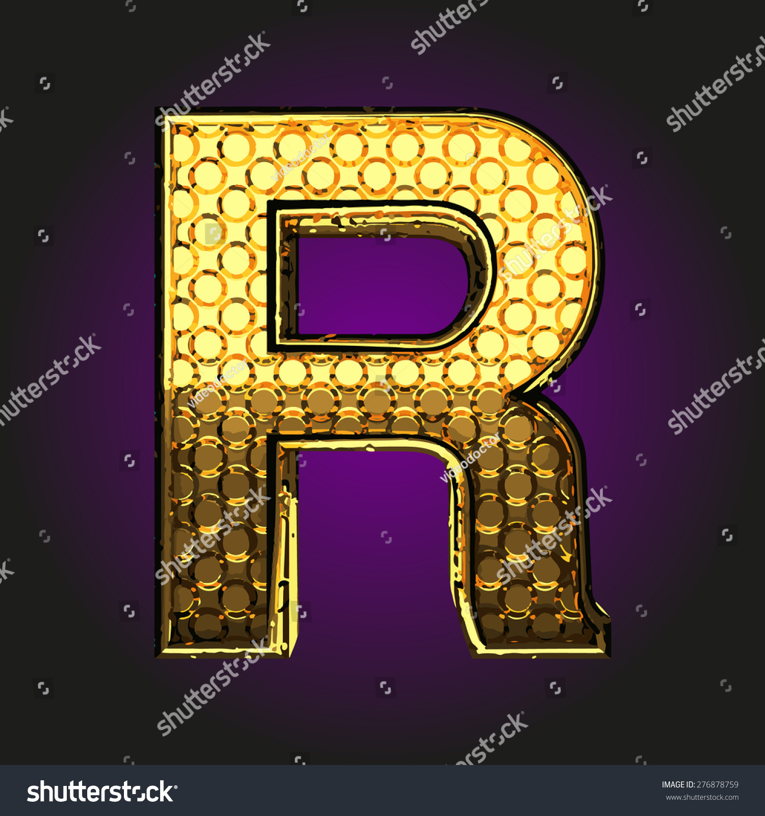 R Vector Golden Letter Stock Vector (Royalty Free) 276878759 | Shutterstock
