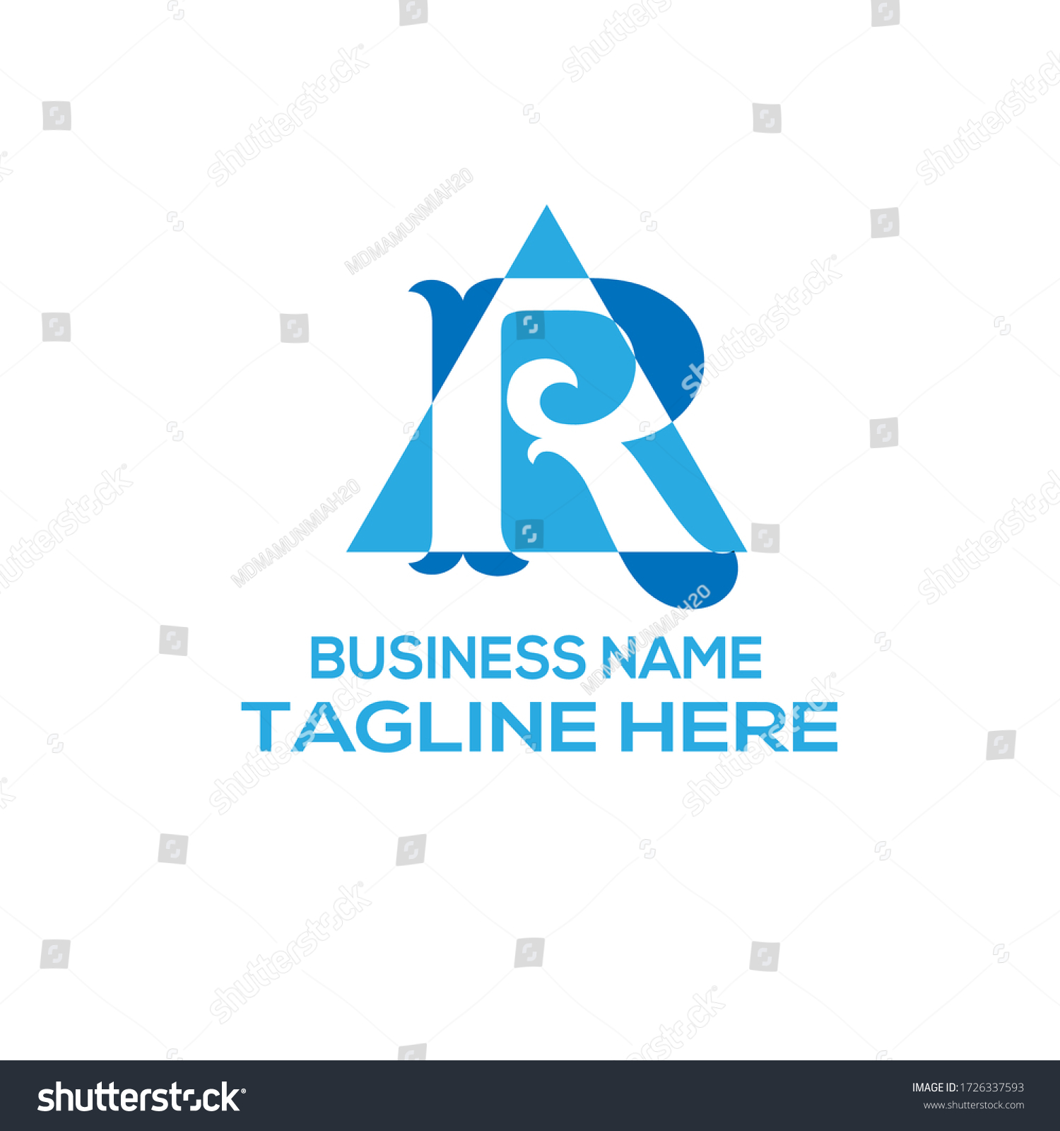 R Word Logo Design Template Stock Vector (Royalty Free) 1726337593 ...