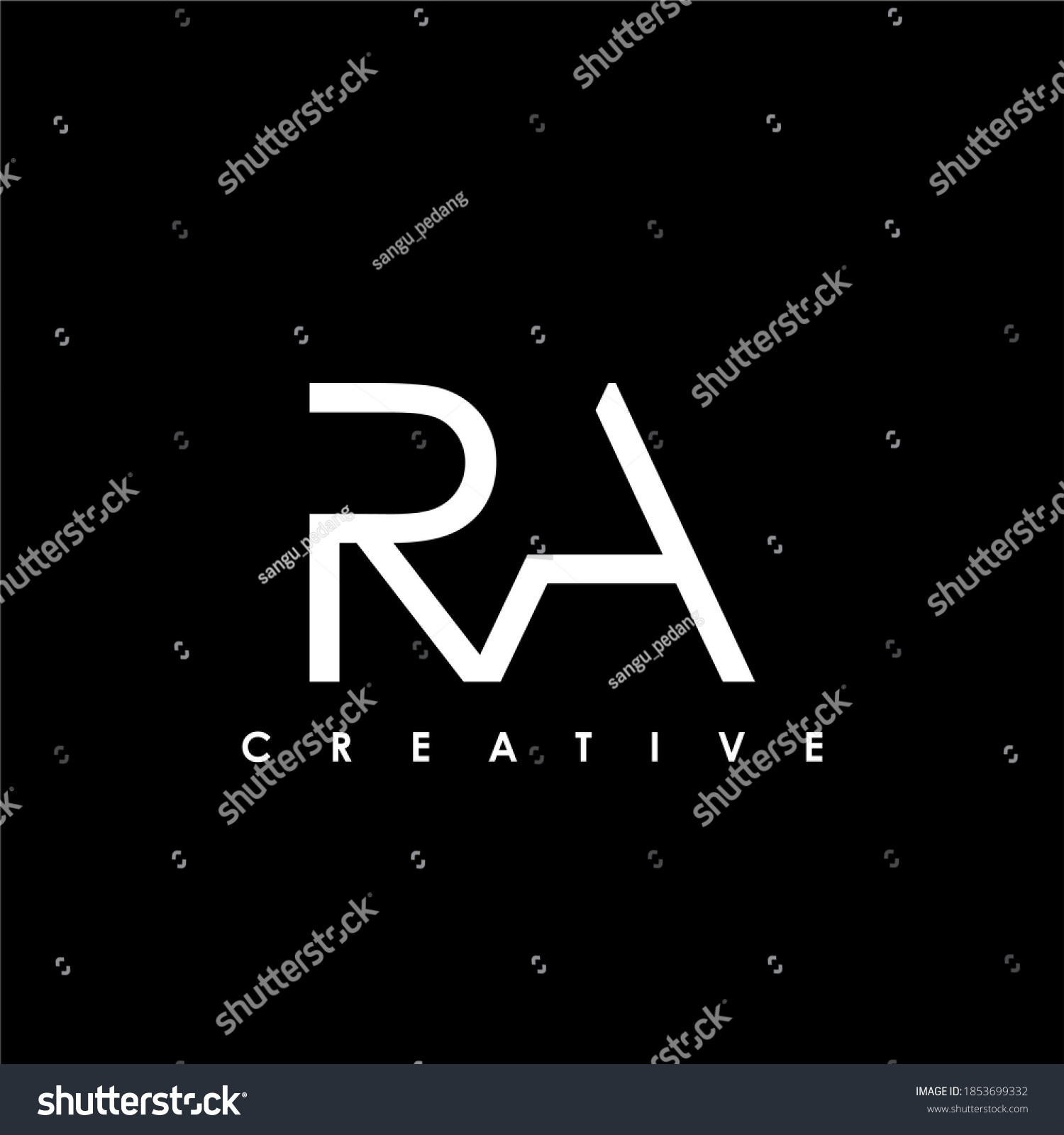 Ra Letter Initial Logo Design Template Stock Vector (Royalty Free ...
