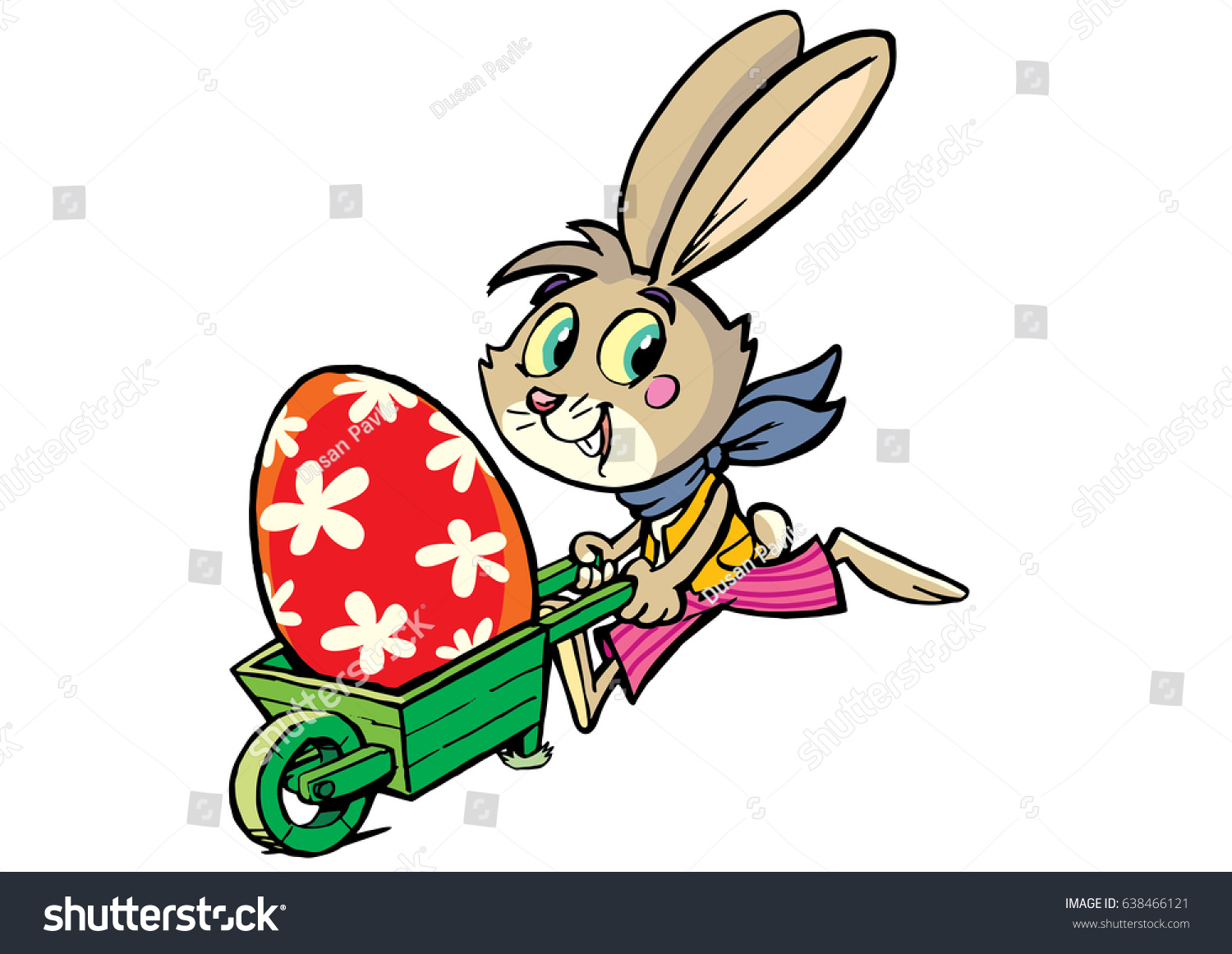Rabbit Trolley Stock Vector (Royalty Free) 638466121 | Shutterstock