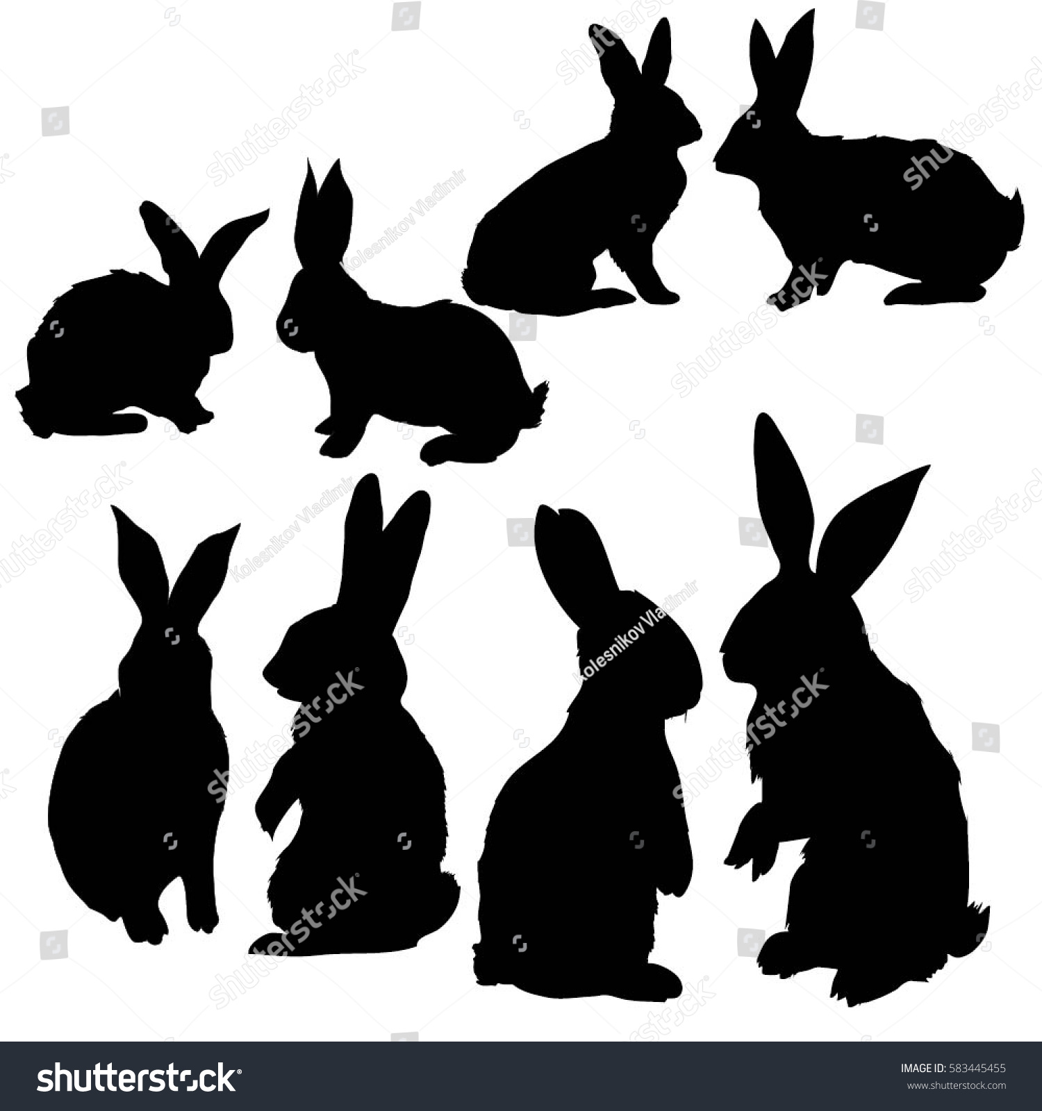 Rabbit Animal Vector Illustration Stock Vector (Royalty Free) 583445455