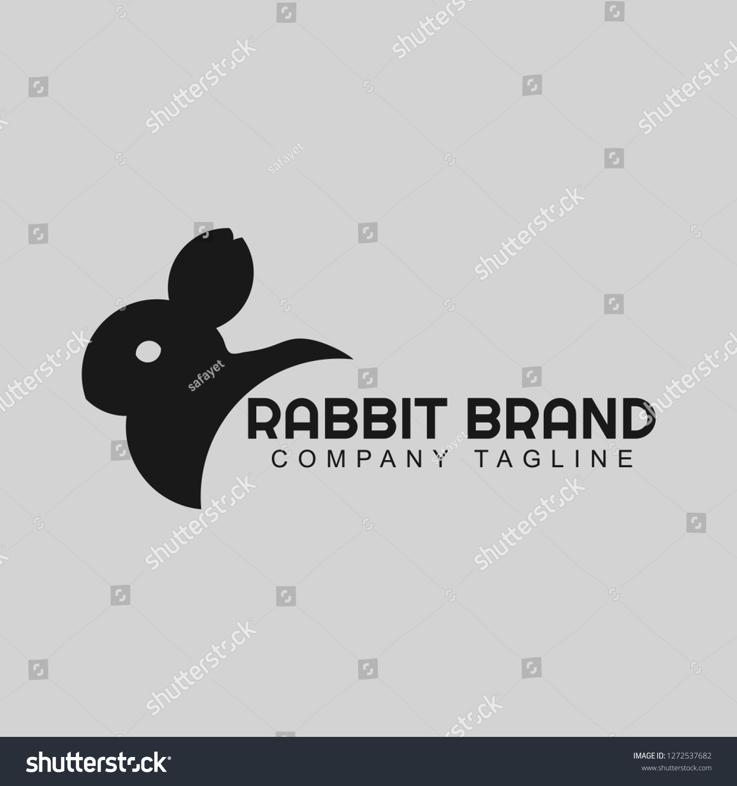 Rabbit Brand Logo Stock Vector (Royalty Free) 1272537682