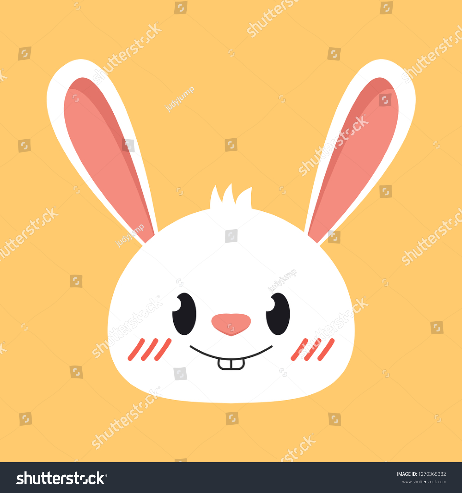 Rabbit Cartoon Vector Character Design: vector de stock (libre de ...