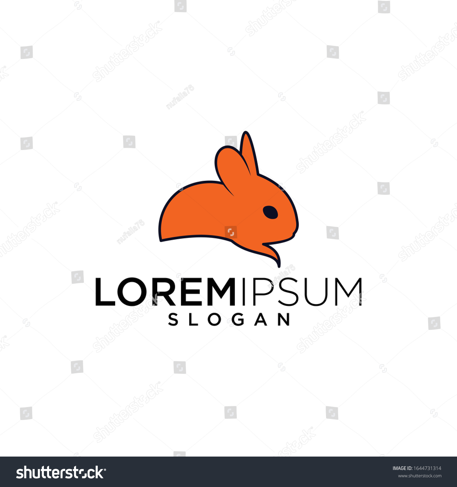 Rabbit Logo Design Vector Graphic Stock Vector (Royalty Free ...
