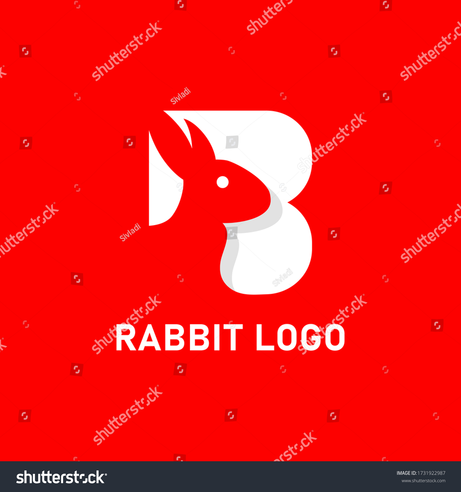 Rabbit Logo Design Vector Illustration Stock Vector (Royalty Free ...