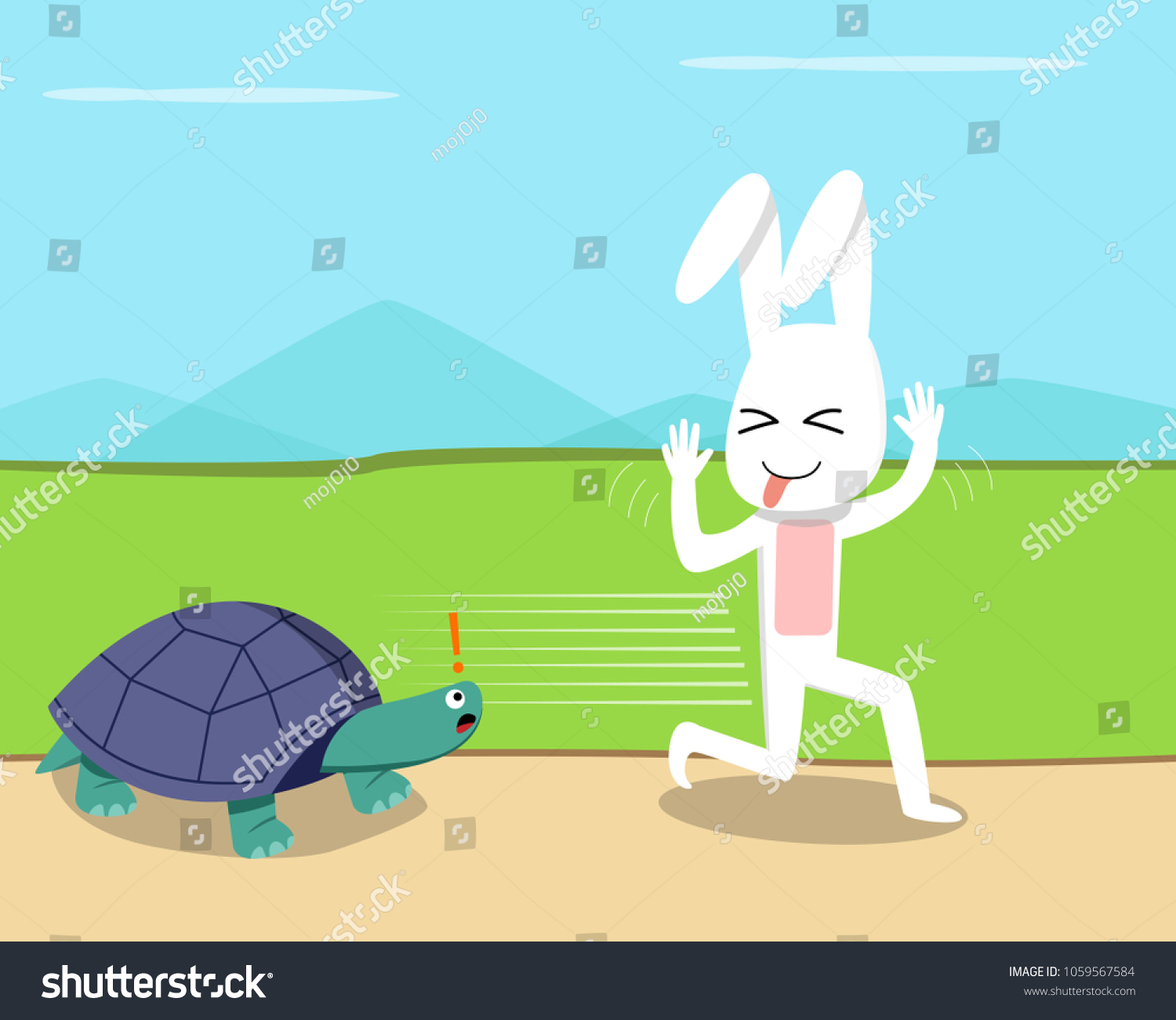 2,543 Tortoise rabbit Images, Stock Photos & Vectors | Shutterstock