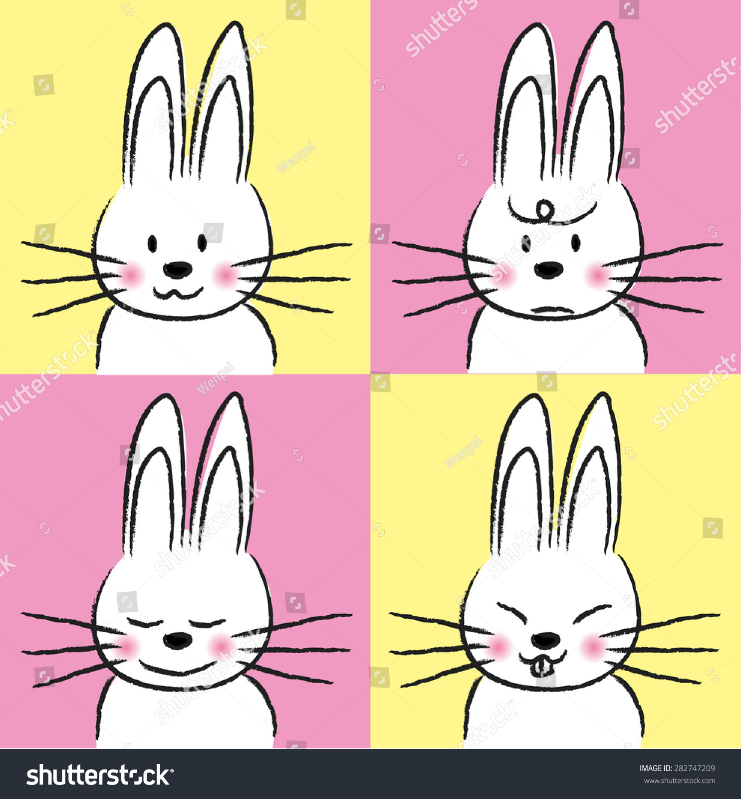 Rabbits Face Icon Stock Vector (Royalty Free) 282747209 | Shutterstock