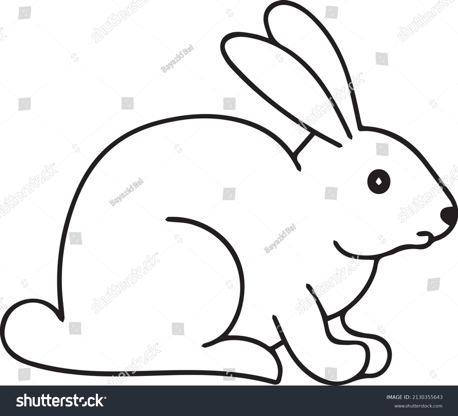 Rabit Illustration Vector Any Design Stock Vector (Royalty Free ...