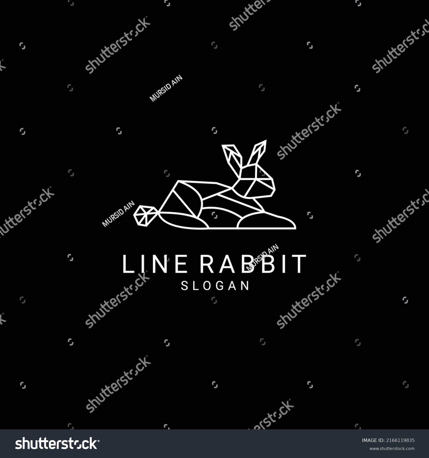 Rabit Logo Design Icon Template Stock Vector (Royalty Free) 2166119835 ...