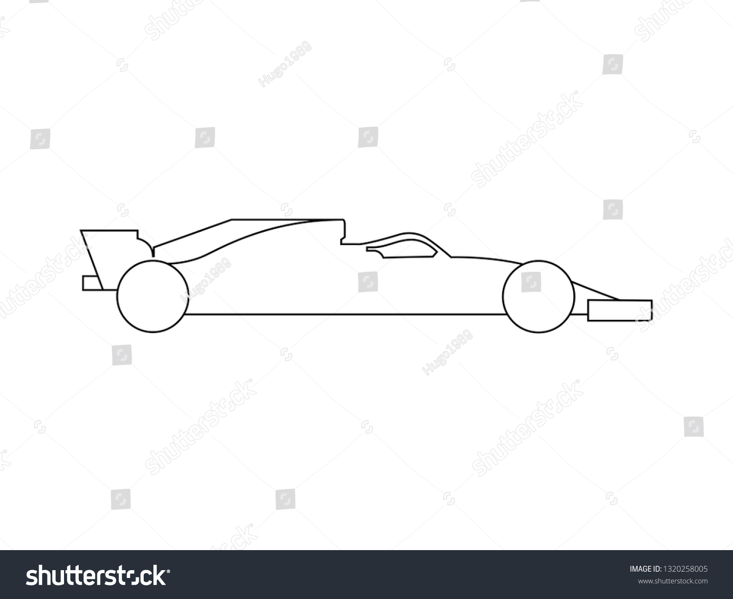 Race Car Side View Illustration Vector: เวกเตอร์สต็อก (ปลอดค่าลิขสิทธิ์ ...
